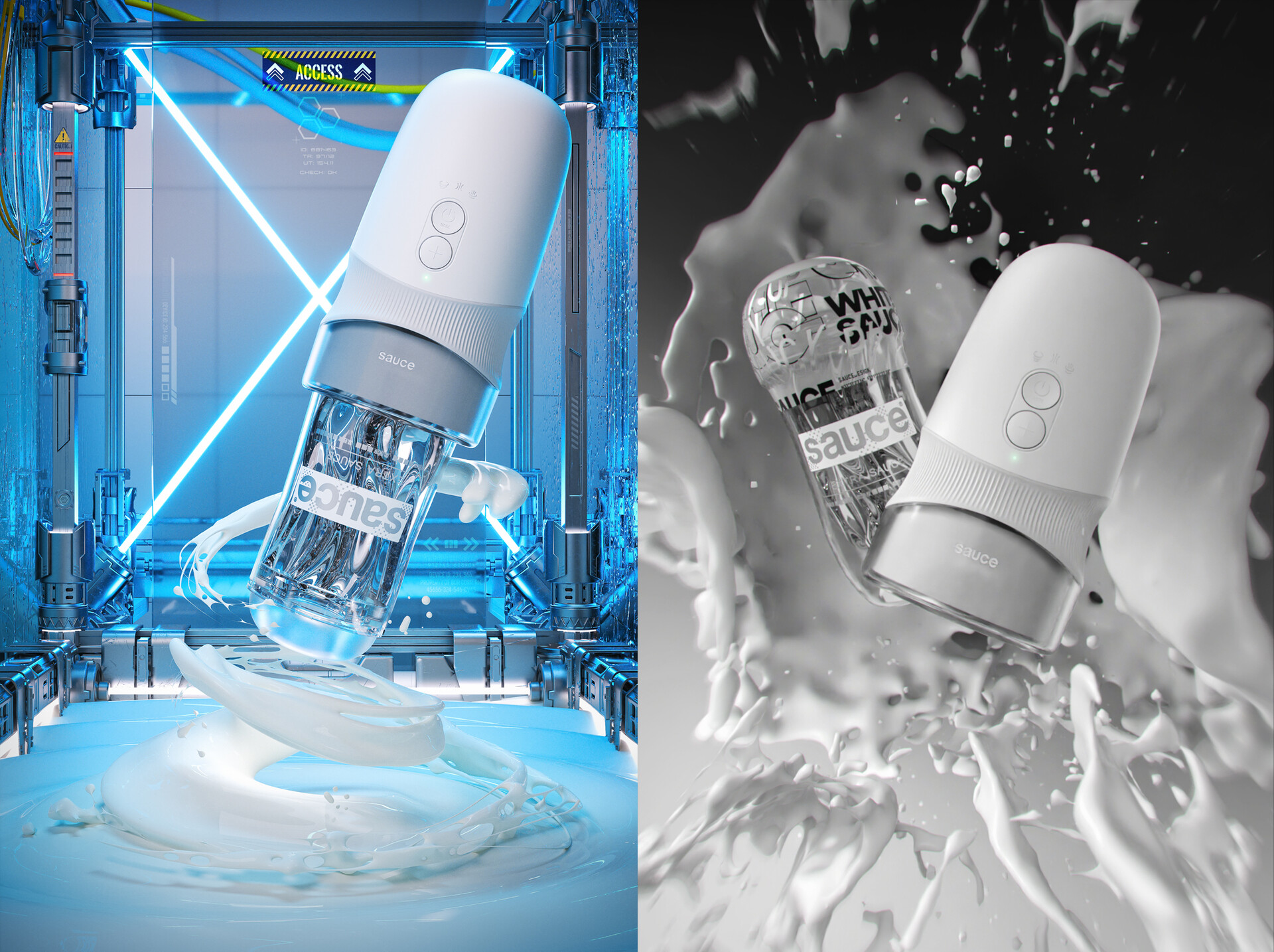 ArtStation - Electronic product Hi-tech concept Key Vision Poster ...