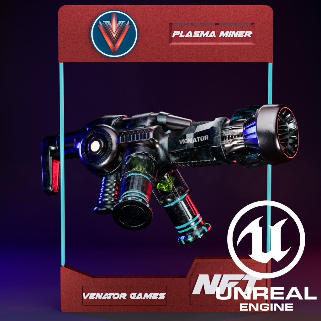 ArtStation - Venator Games Miner Gun NFT's
