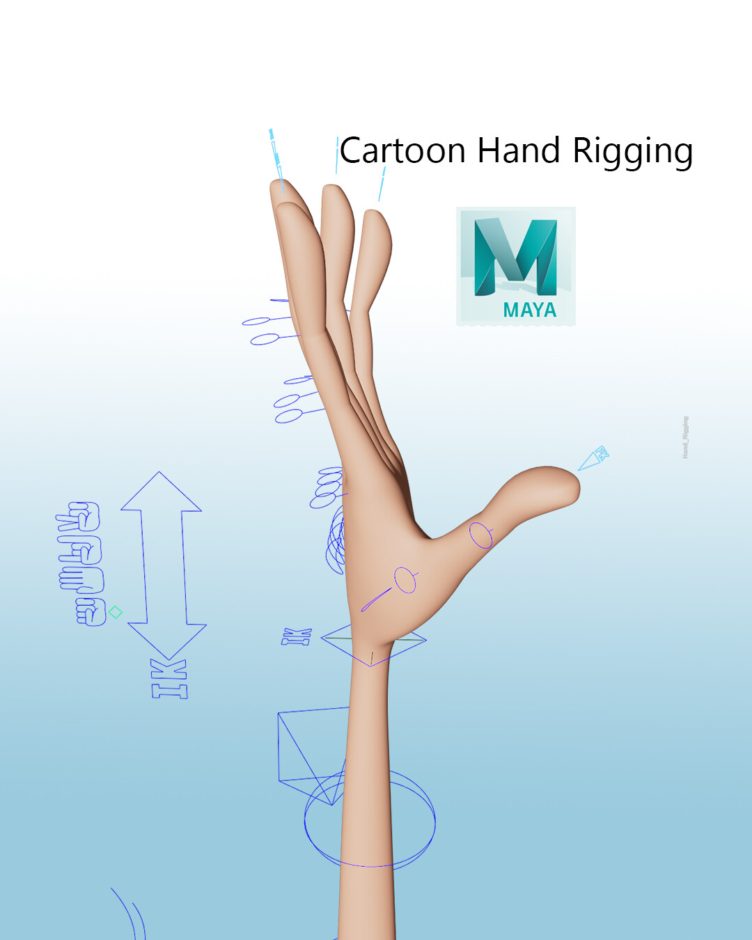 ArtStation - Cartoon Hand Rigging Maya