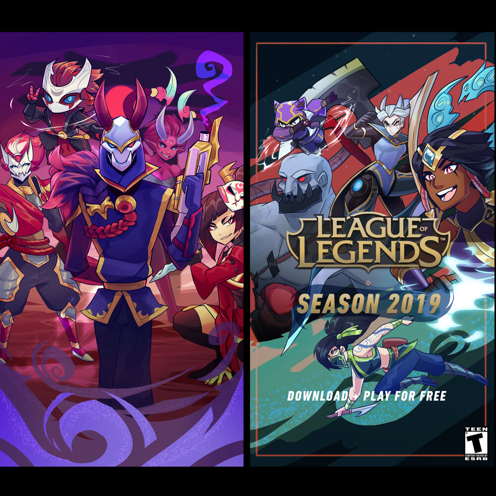 ArtStation - | LoL Promo banners Season 9 | 2019