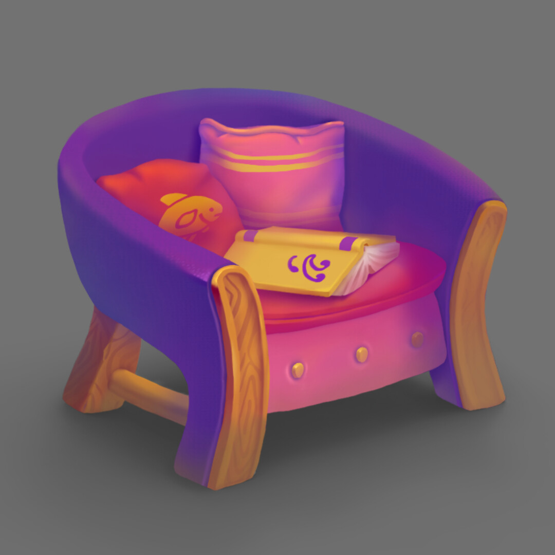 ArtStation - 2D render of the chair
