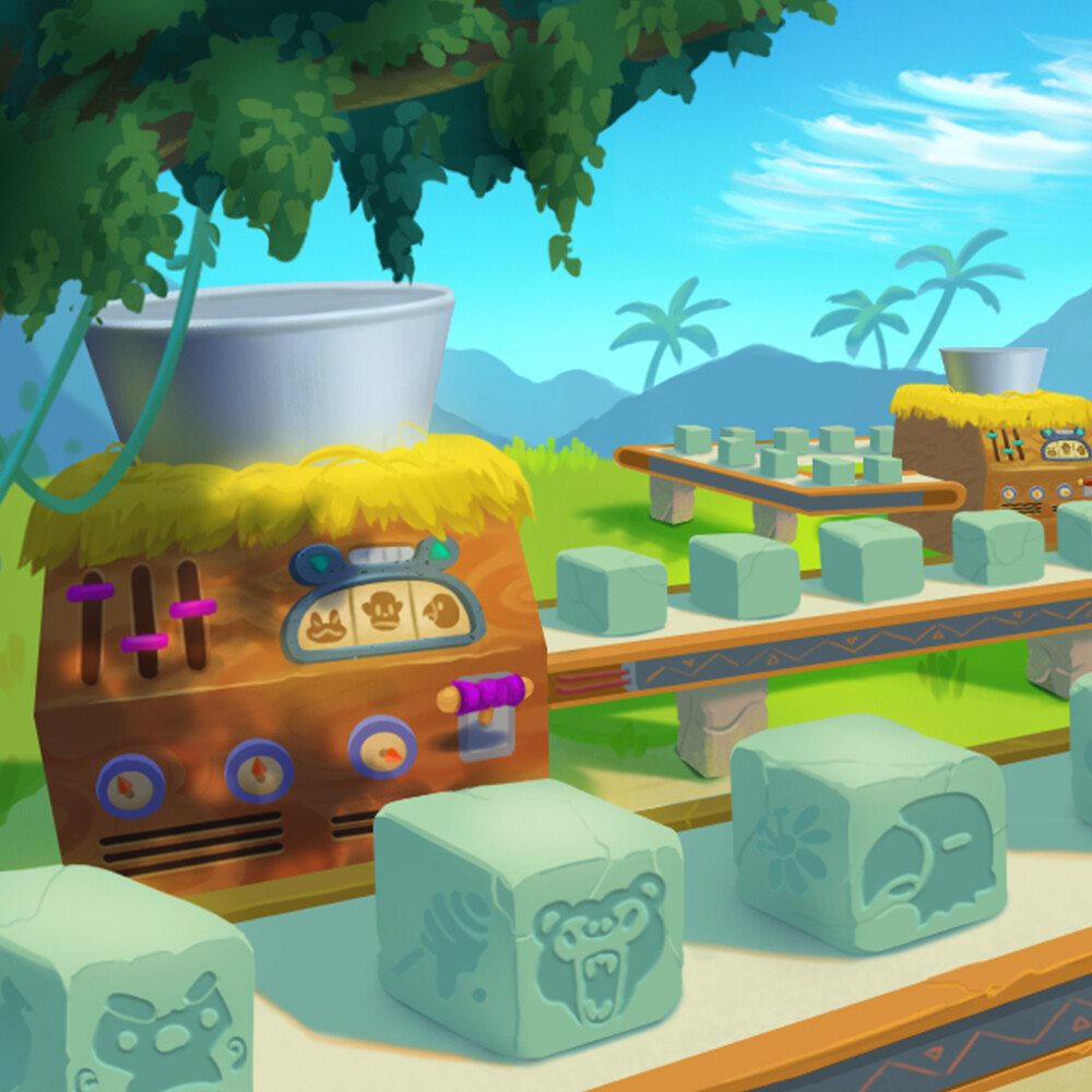 ArtStation - Game illustration - Stone Conveyor