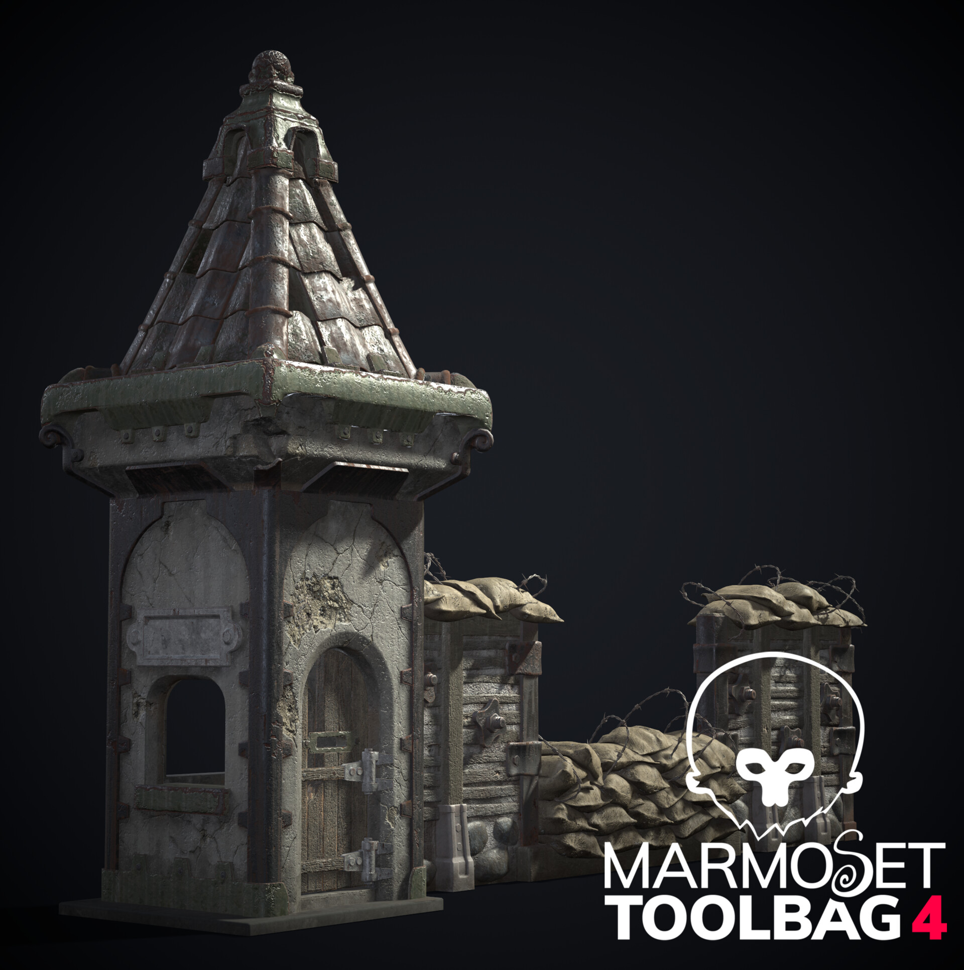 ArtStation - Gears of War Inspired Tower Barricade