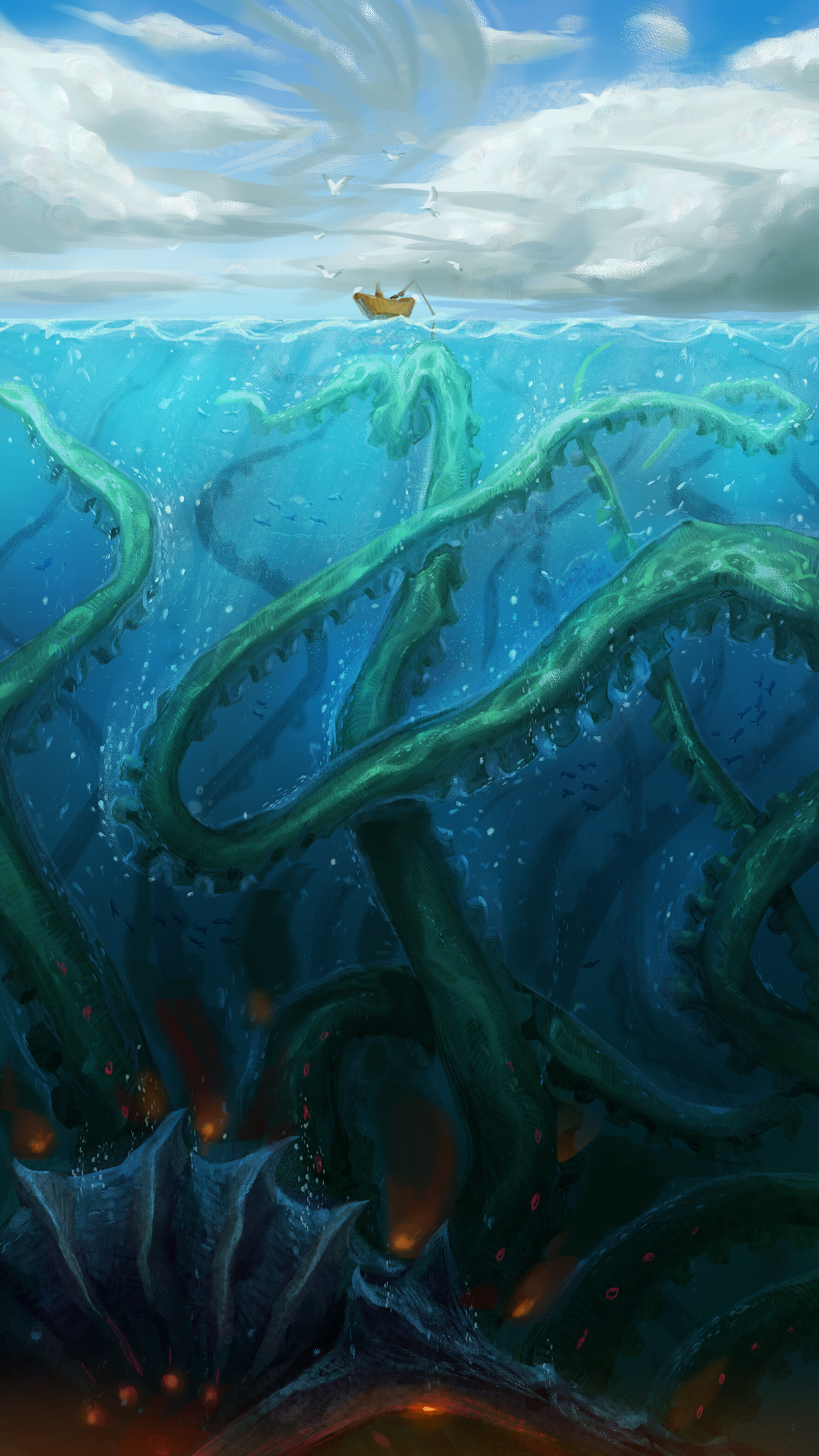 ArtStation - Fishing the Depths project