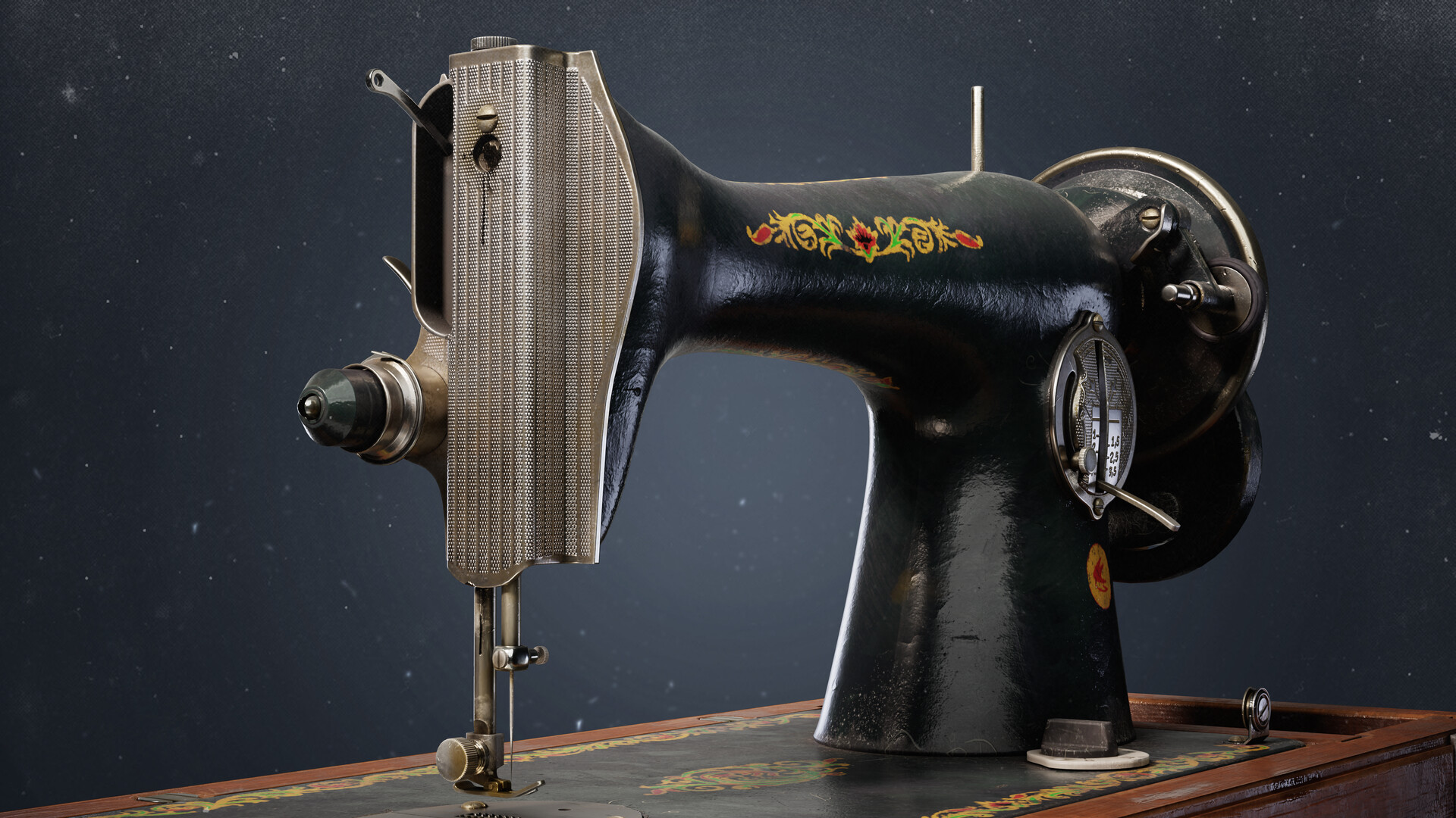 ArtStation - Old PBR singer sew machine tool