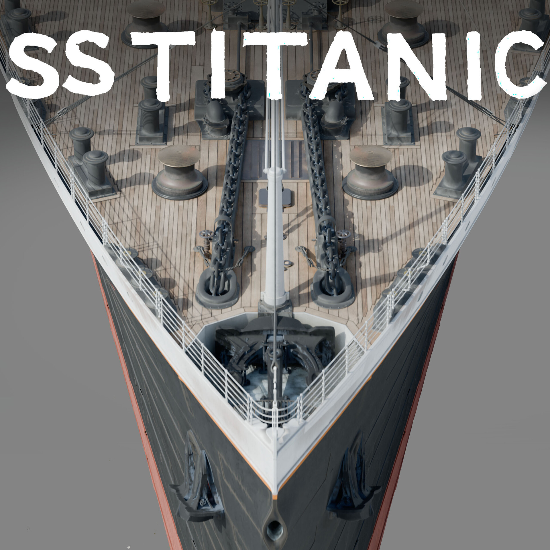 ArtStation - Bow area - RMS Titanic