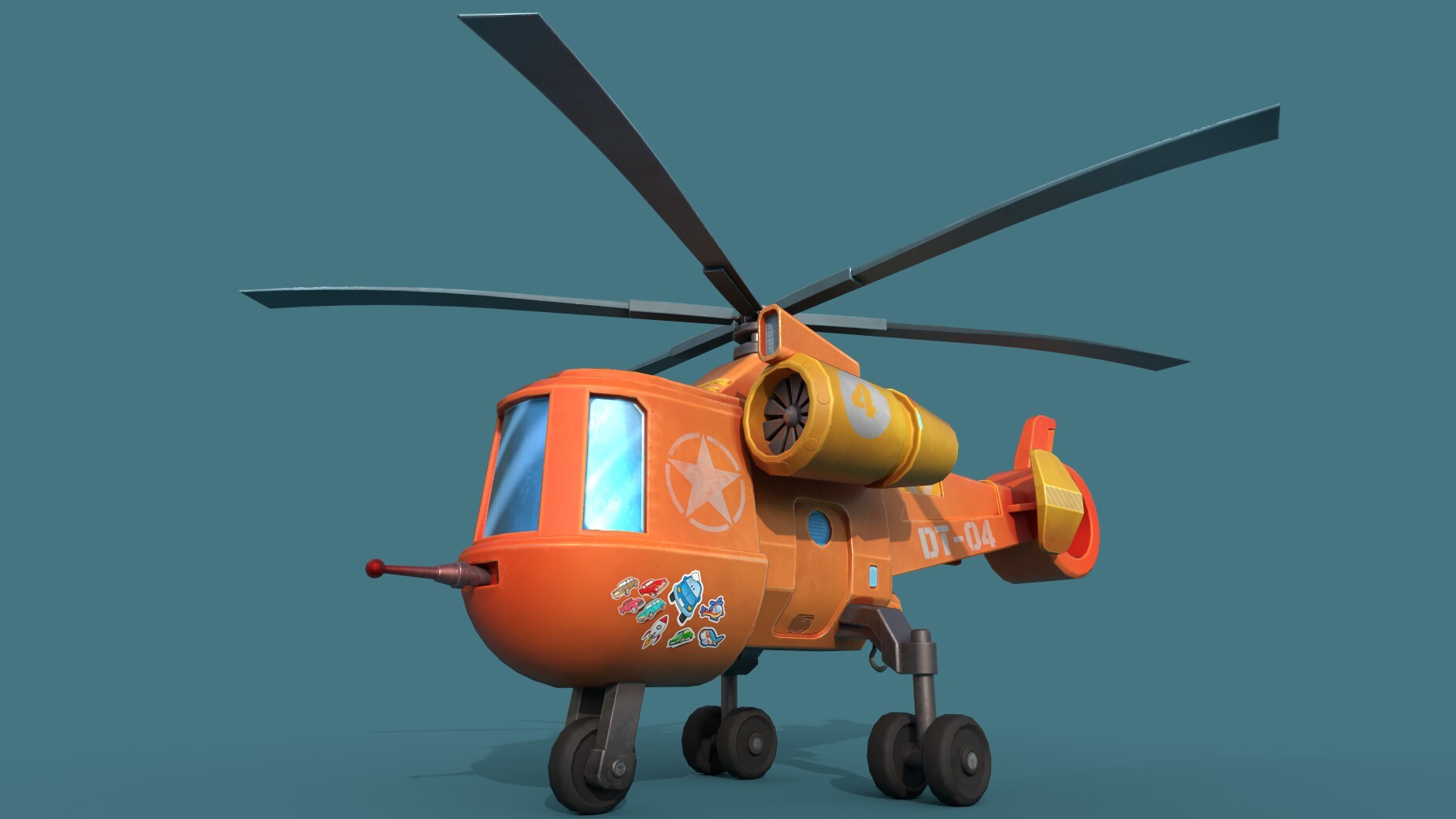 ArtStation - Helicopter Cartoon