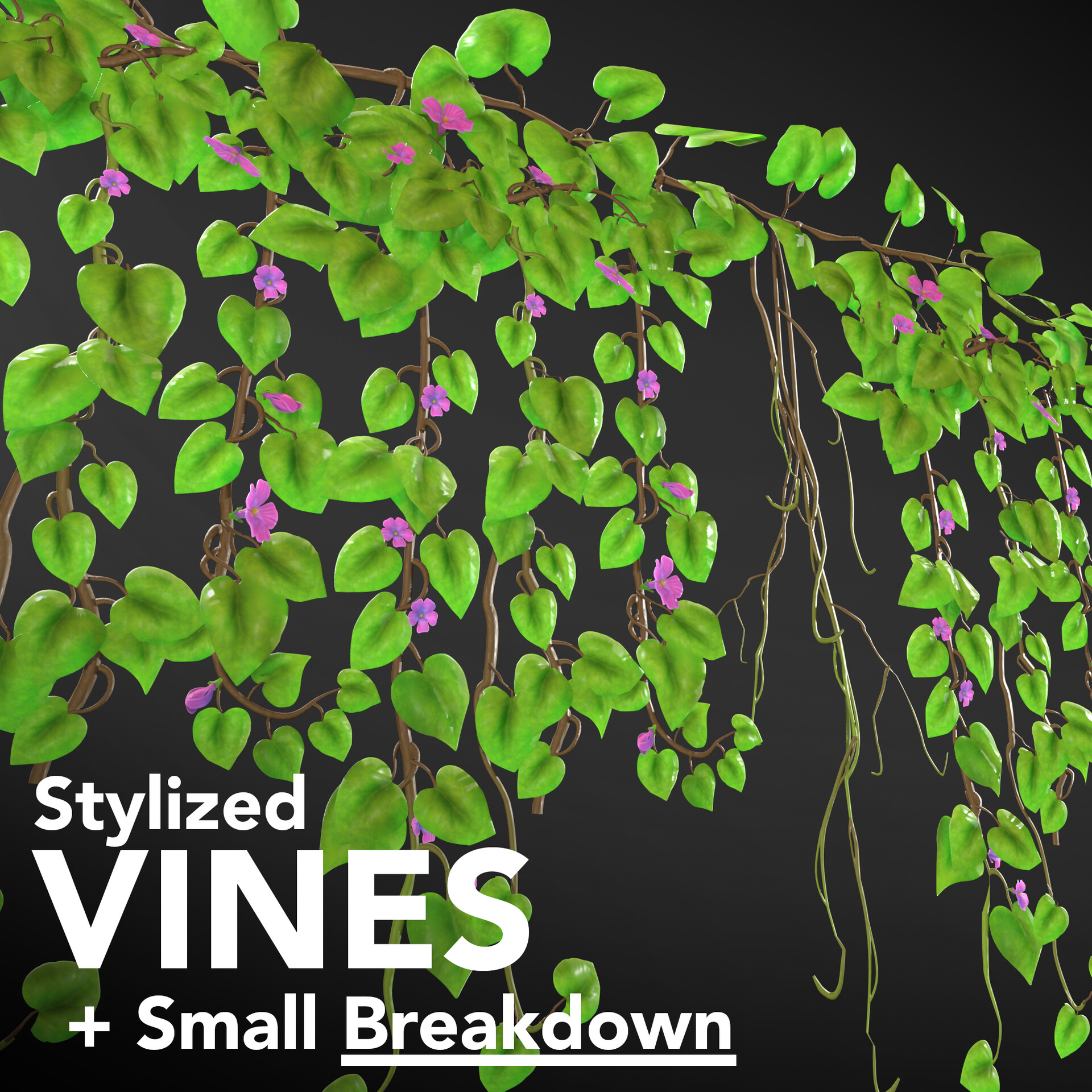 ArtStation - Stylized Vines - INTERMIDIATE BREAKDOWN