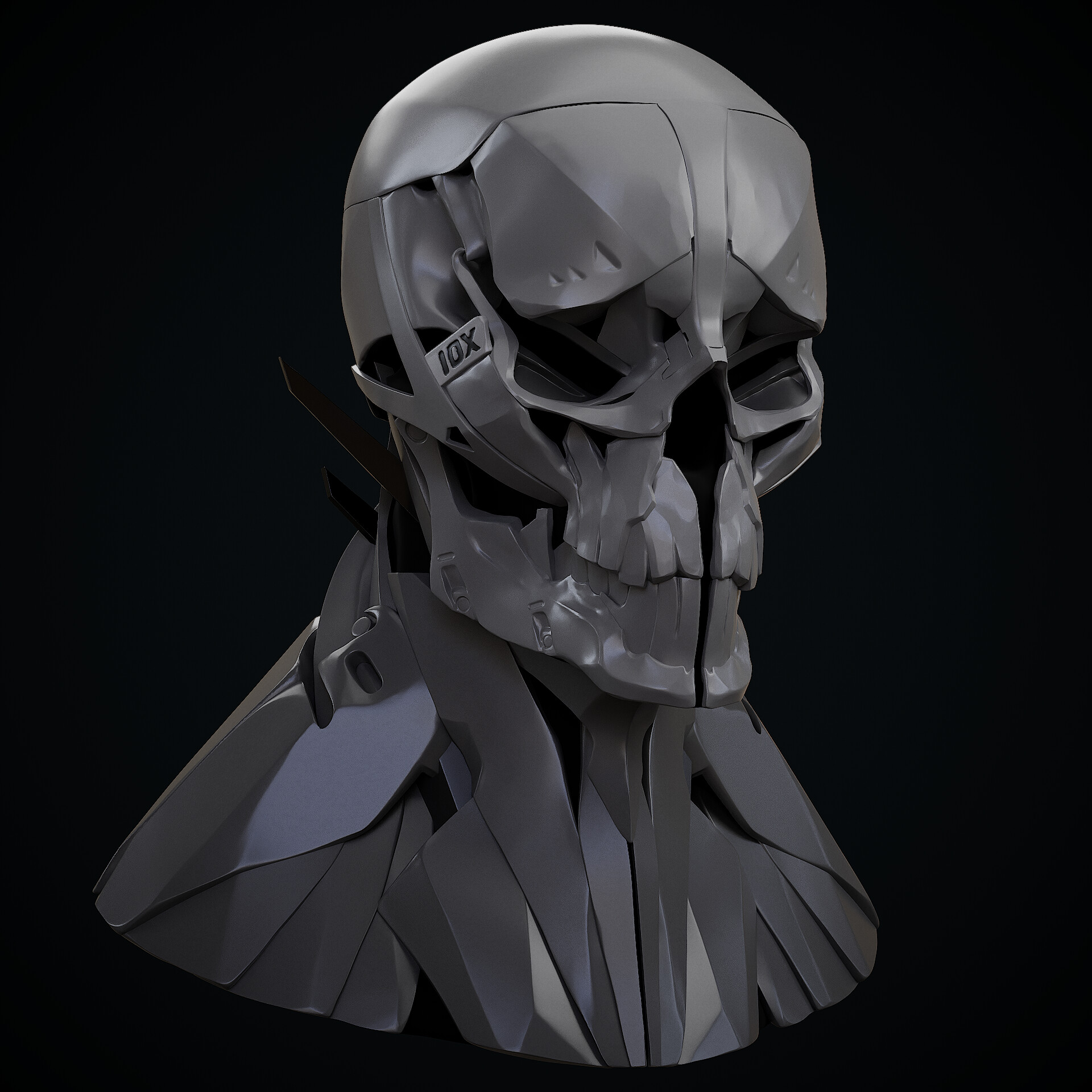 ArtStation - Cyber Skull