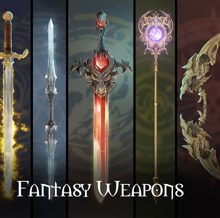 ArtStation - Fantasy Weapons