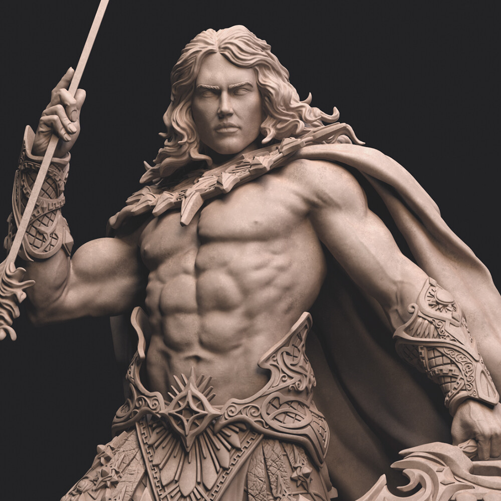 ArtStation - Apollo Sculpture - Sun God