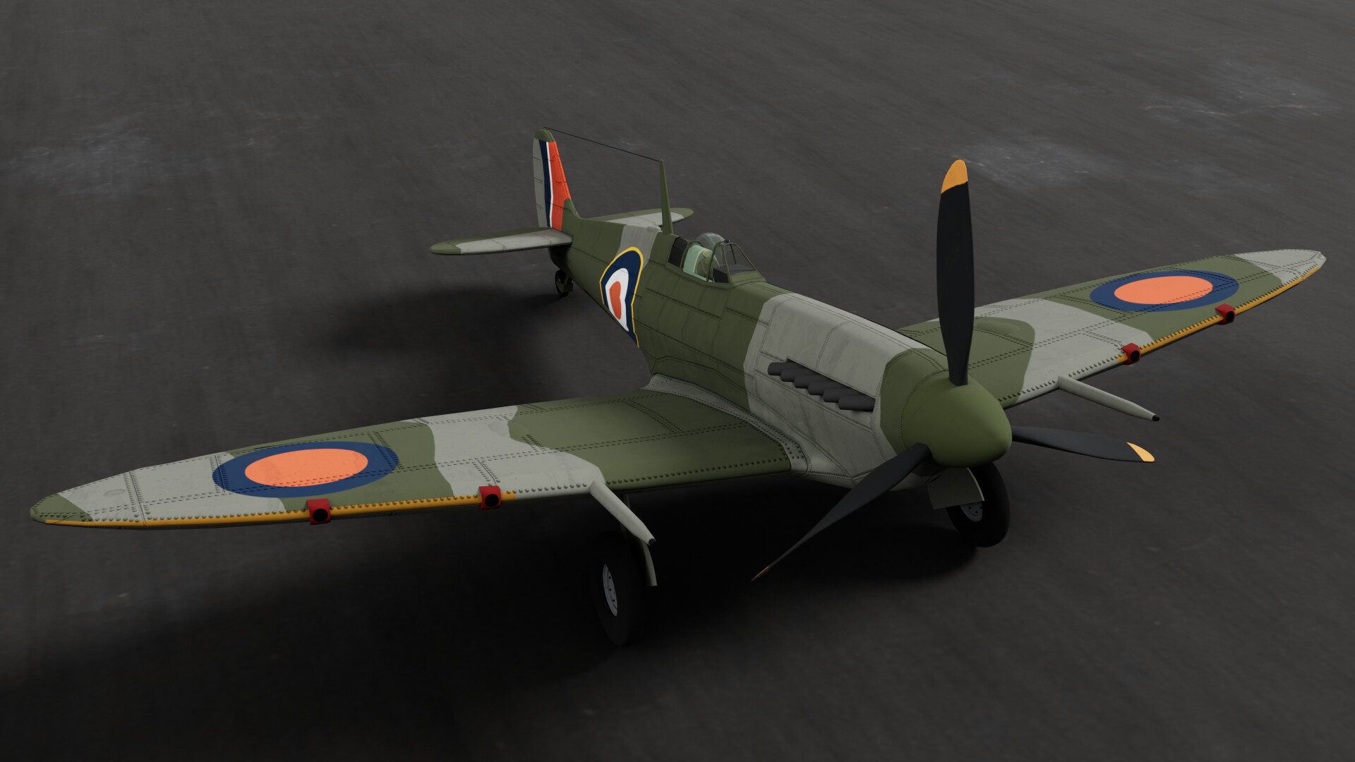 ArtStation - Supermarine Spitfire - 3D Modeling and Surfacing Showcase