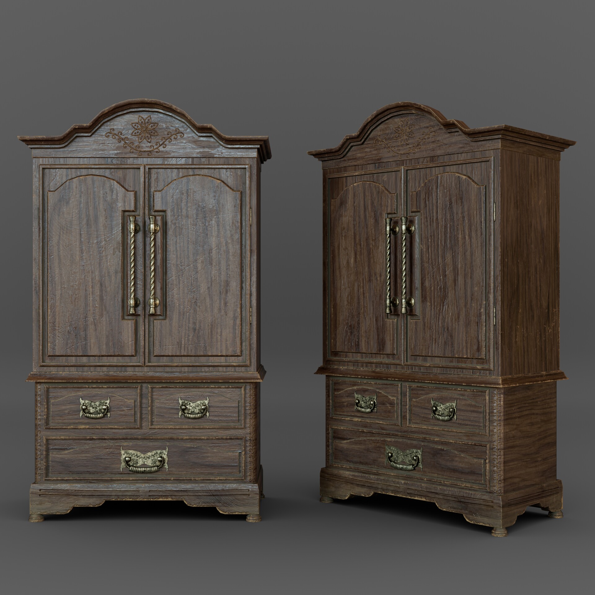 ArtStation - Antique Wardrobe