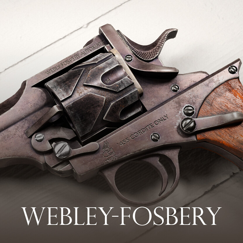 ArtStation - Webley Fosbery Automatic Revolver