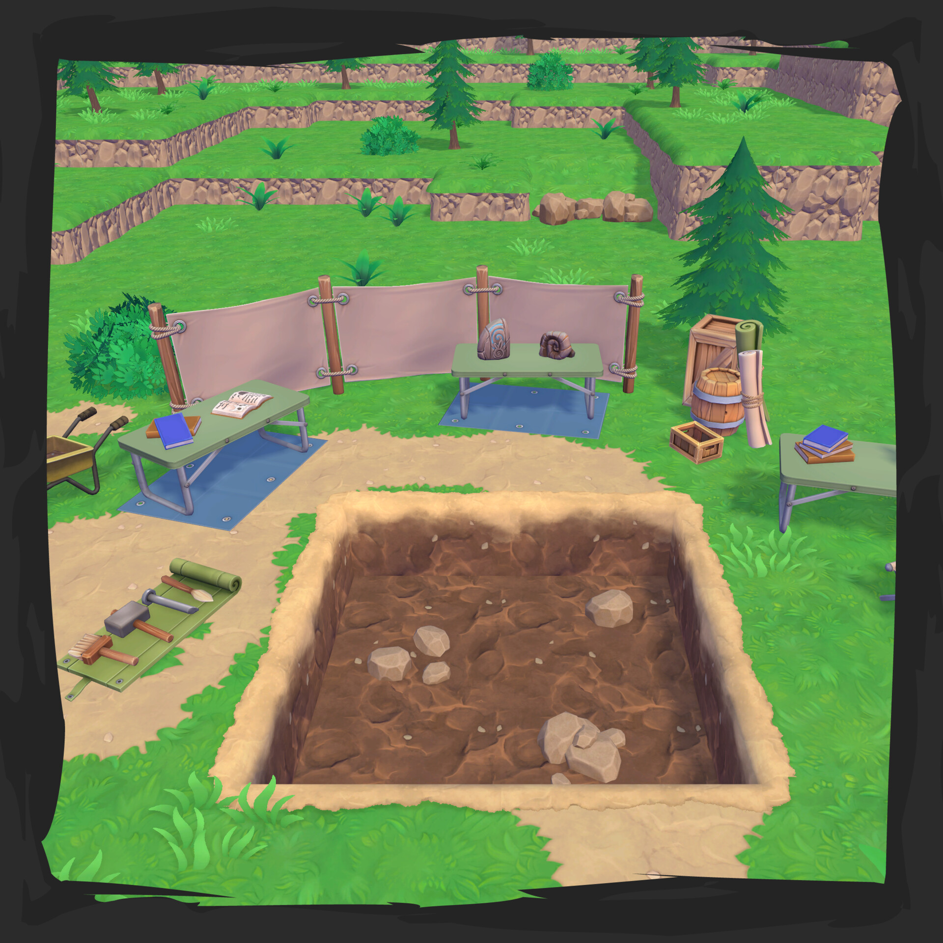 ArtStation - Cancelled Project - Fantasy Farm RPG - Excavation