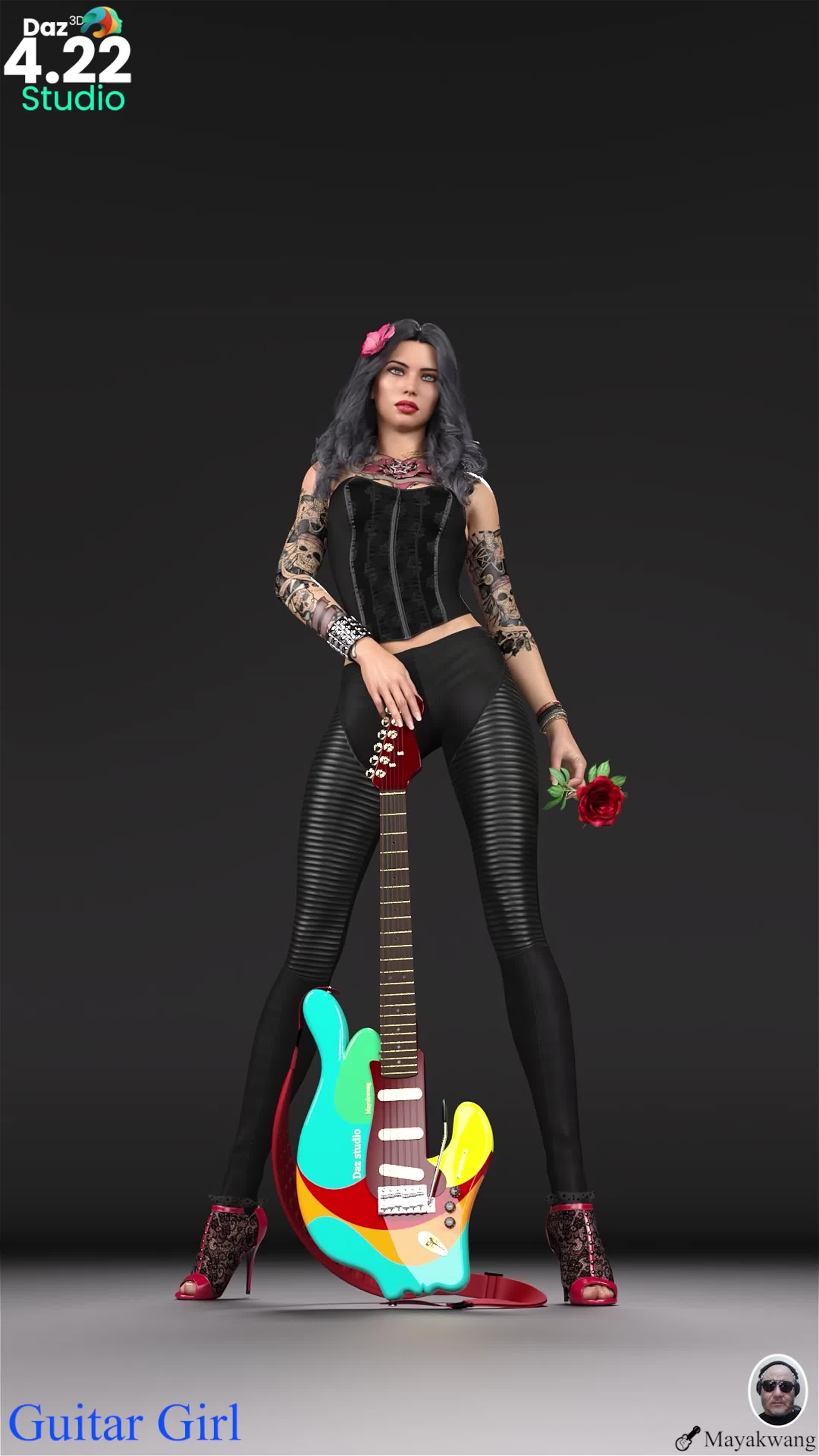 ArtStation - 🎸Daz studio "Guitar Girl".🎸