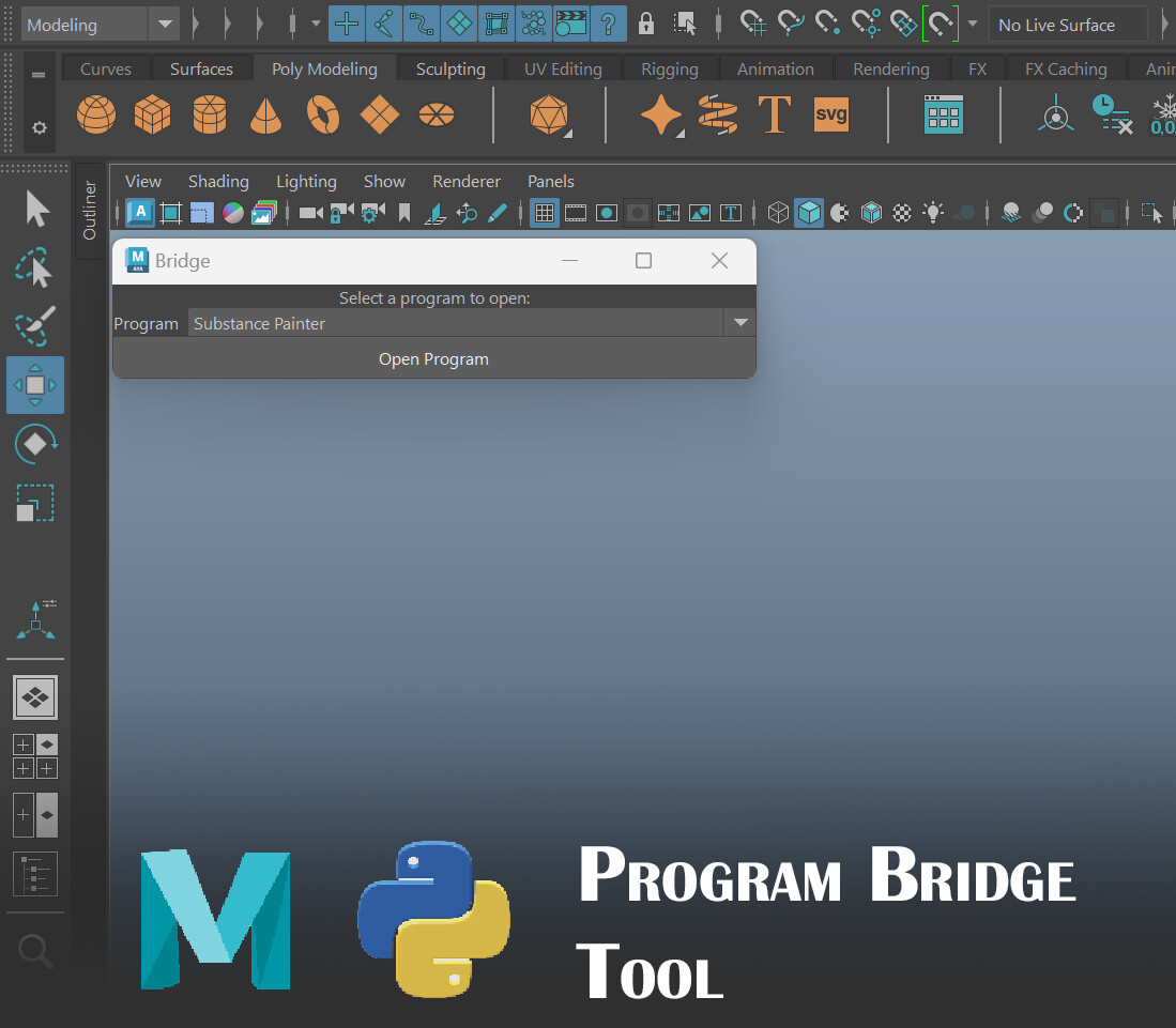 ArtStation - Maya Python Tool (Program Bridge)
