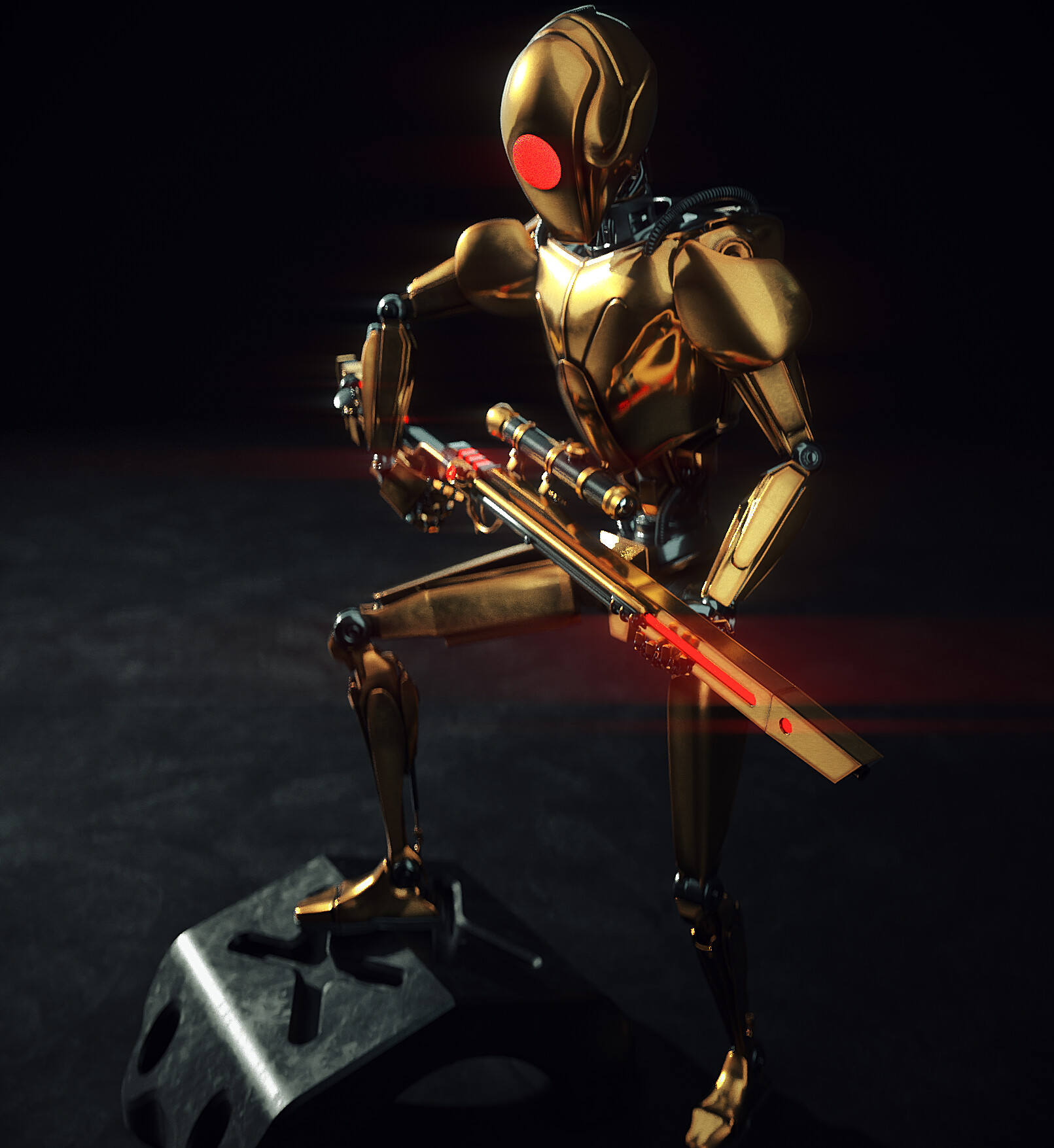 ArtStation - Golden Droid
