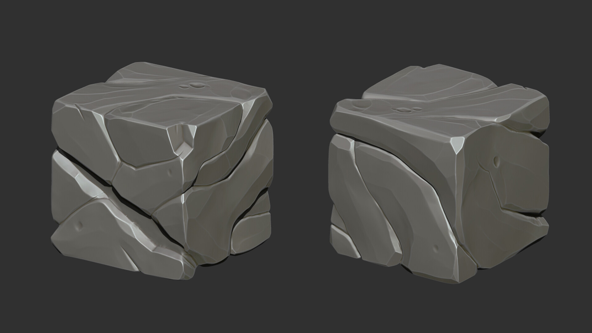 ArtStation - Material sculpt practice