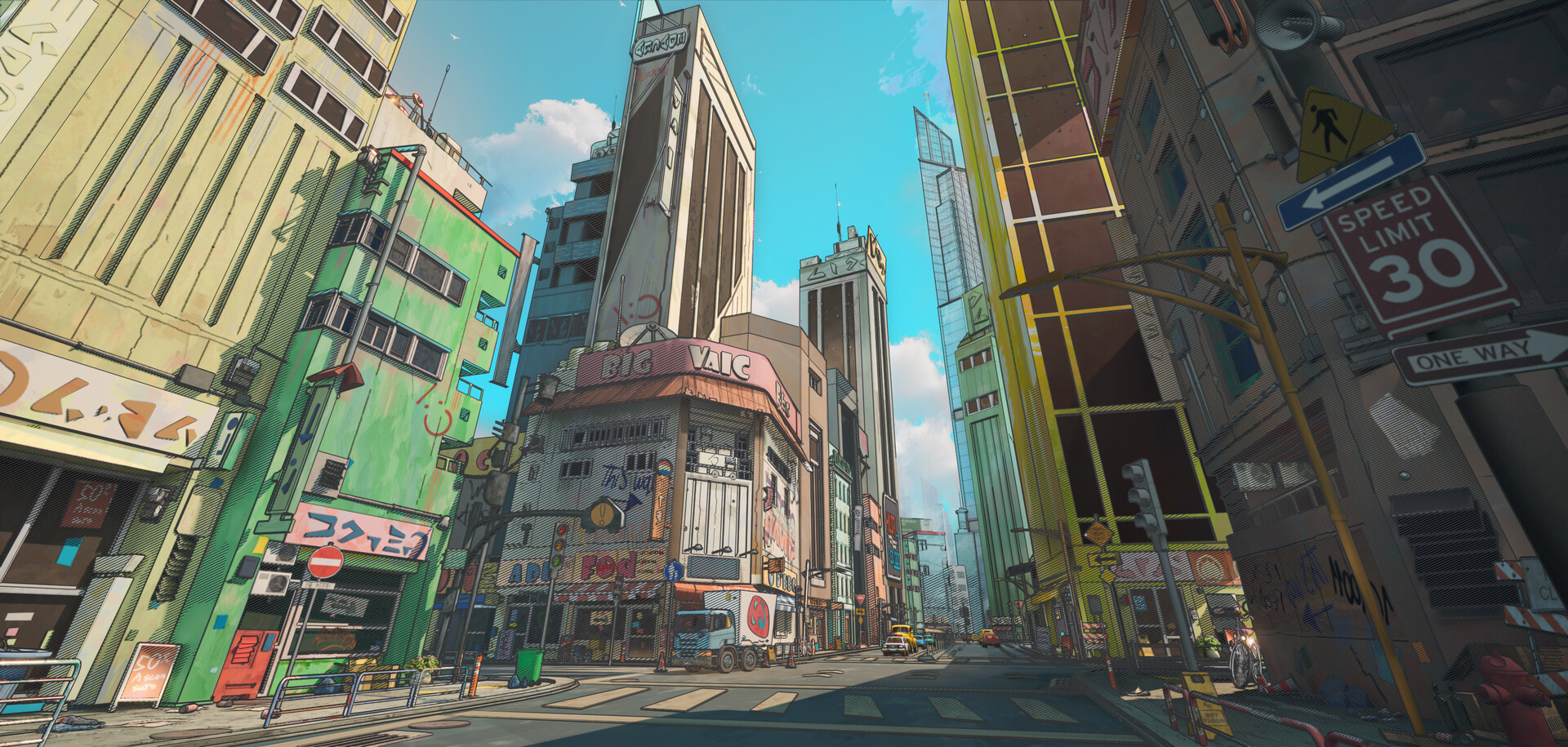 ArtStation - [UE5] Stylized City