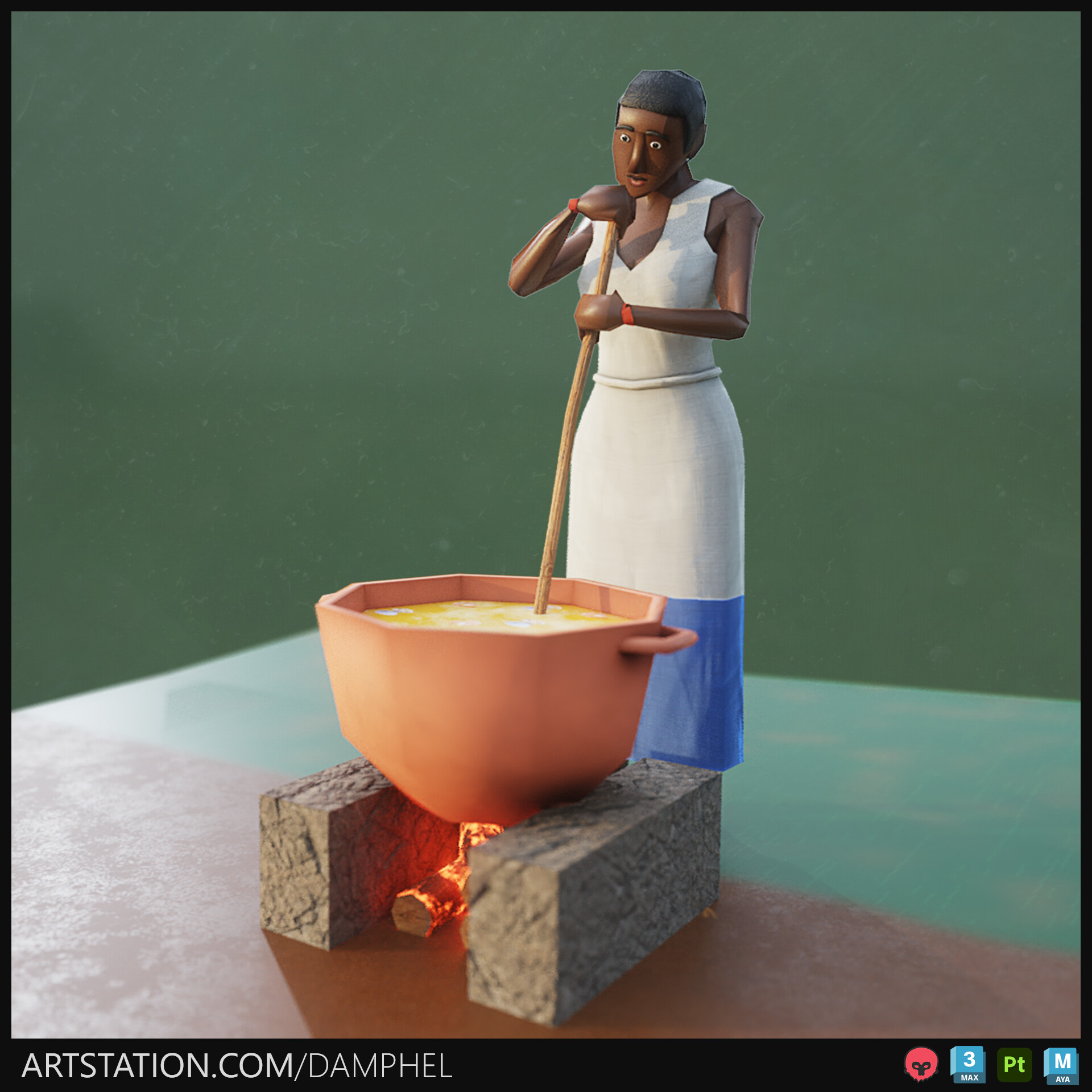 ArtStation - Pirate & African Woman | Omoa - Honduras Ancestral App
