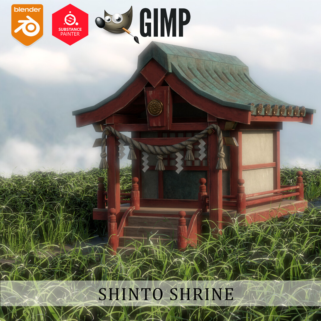 ArtStation - Shinto Shrine