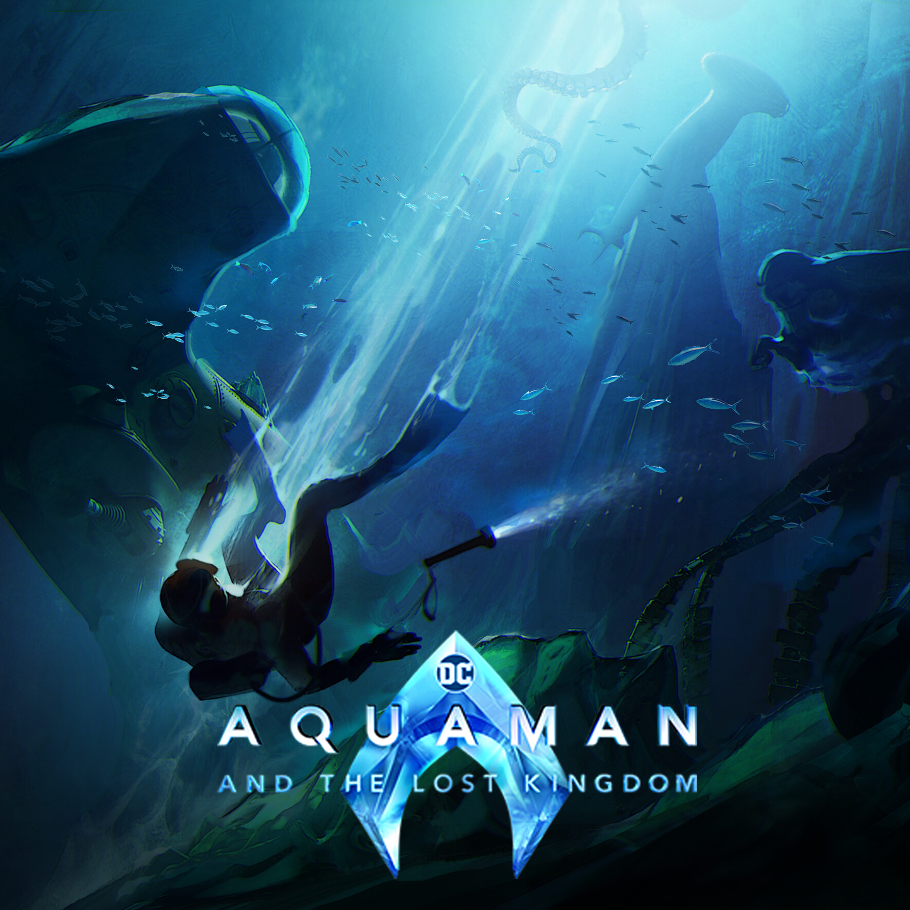 ArtStation - Black Manta's first dive to the Lost kingdom of Necrus