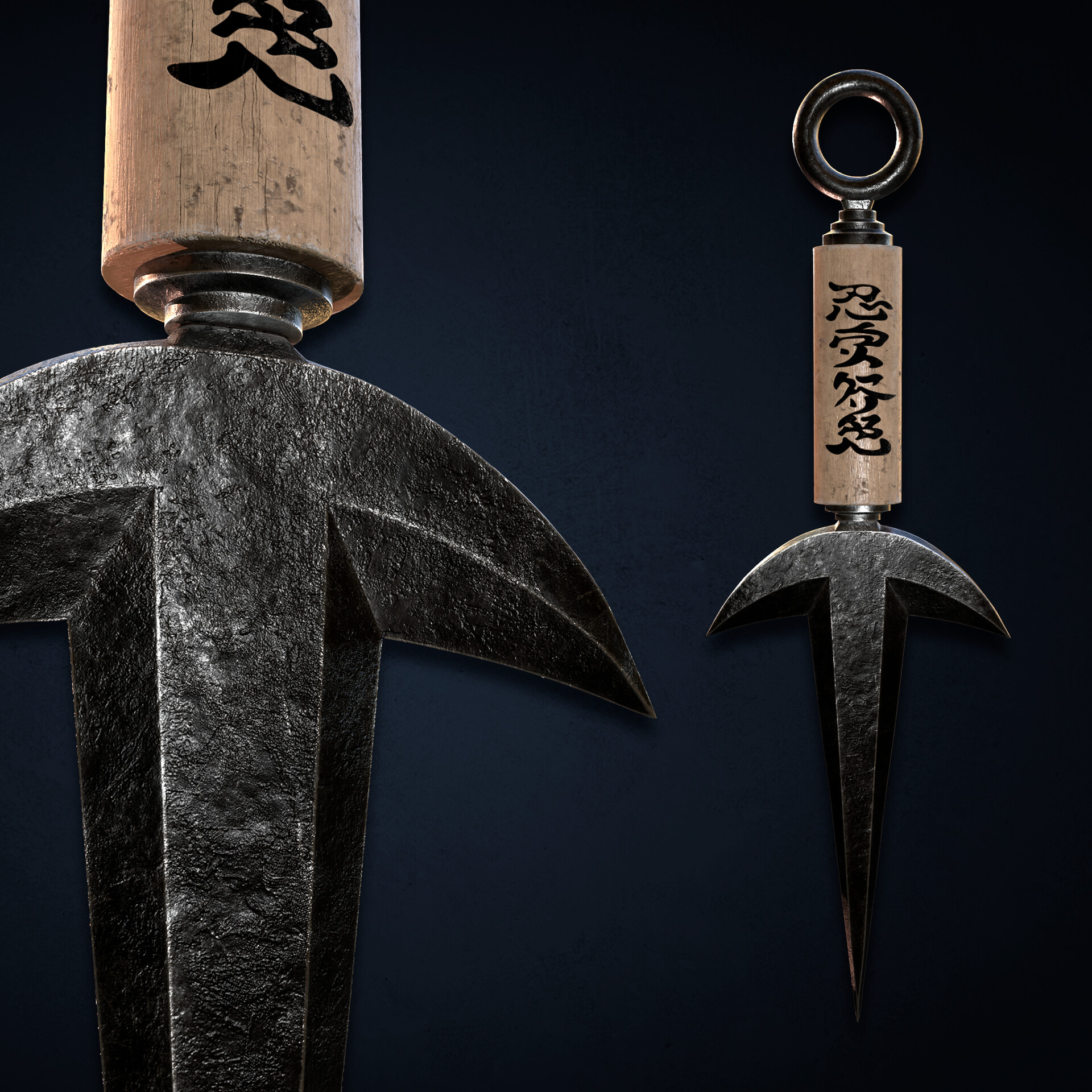 ArtStation - Minato Namikaze's Kunai: 3D Realism