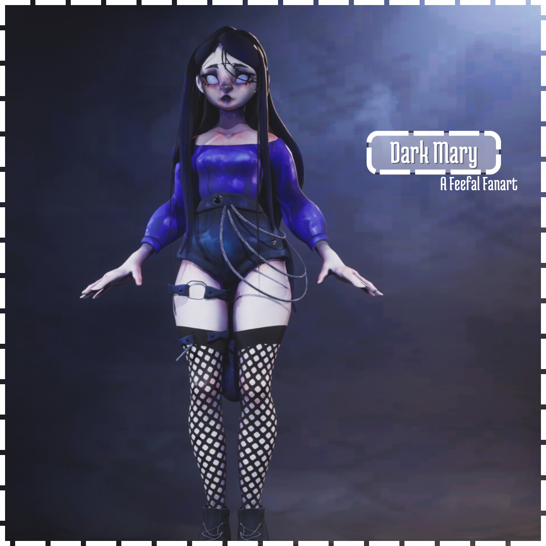 ArtStation - Feefal's Dark Mary ~ Fanart