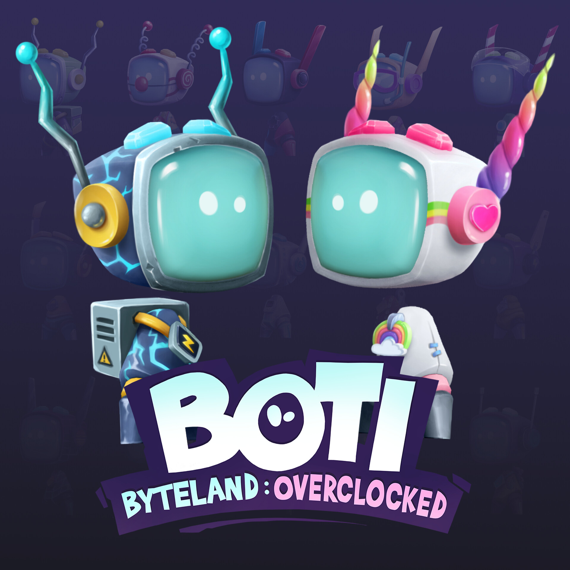ArtStation - Boti: Byteland Overclocked - Boti skins and UI