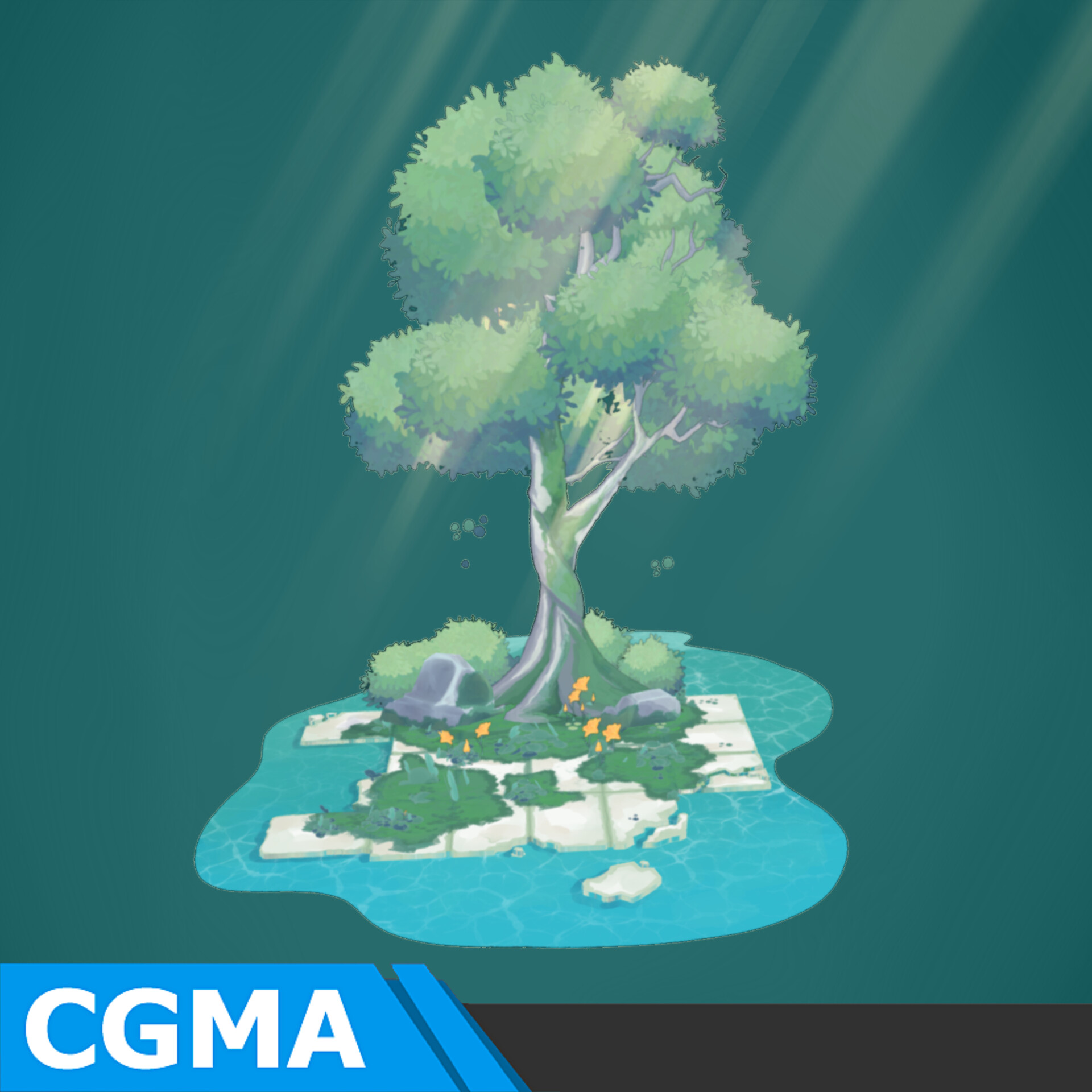 ArtStation - CGMA - 2.5D Tree