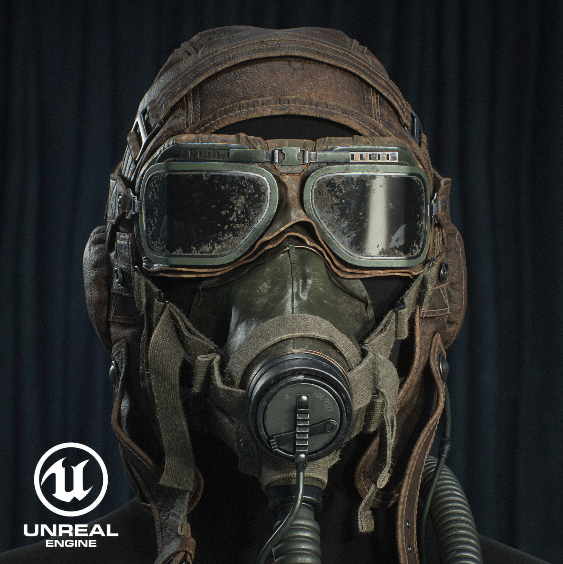ArtStation - [UE5] Flight hat and gas mask