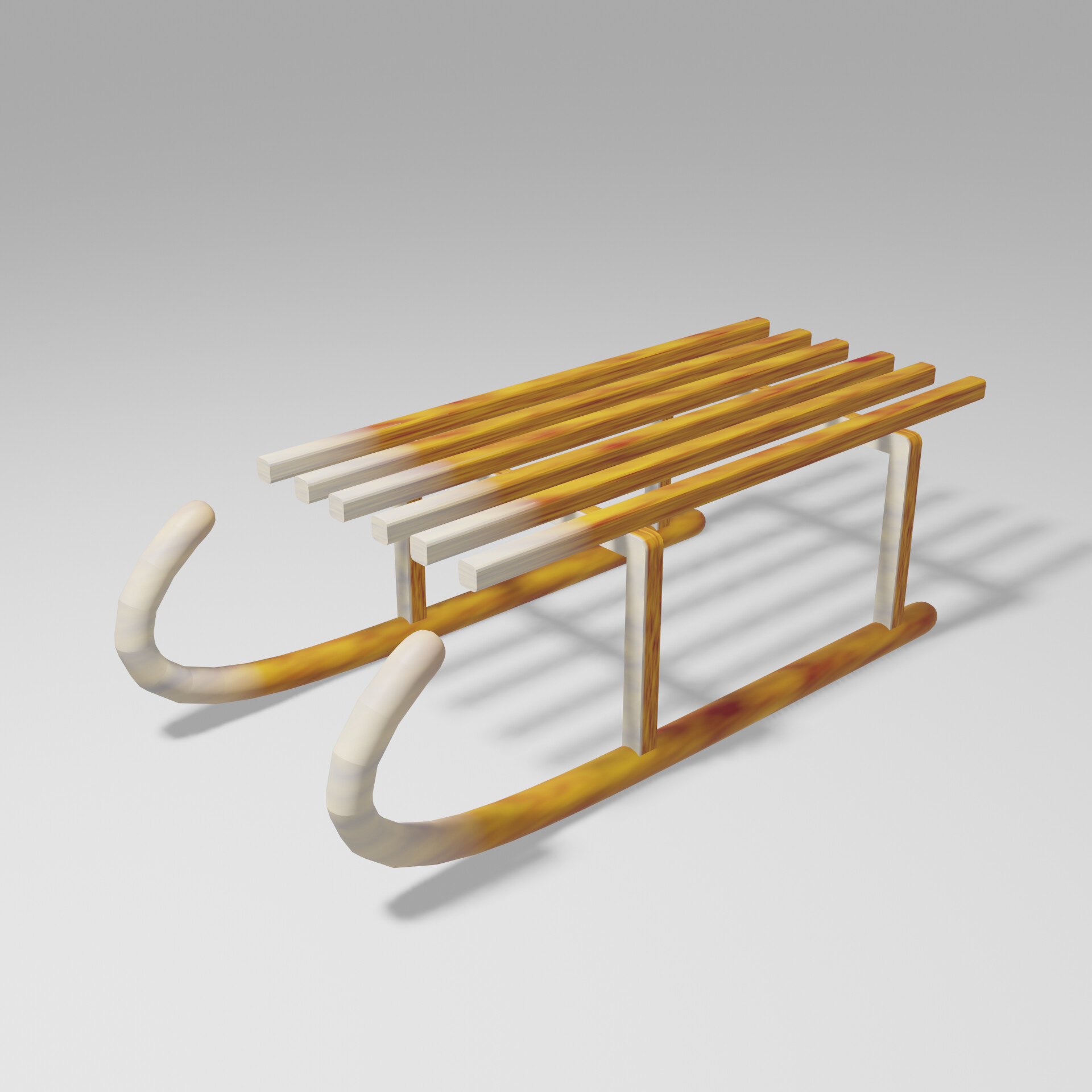 ArtStation - low-poly sled for free