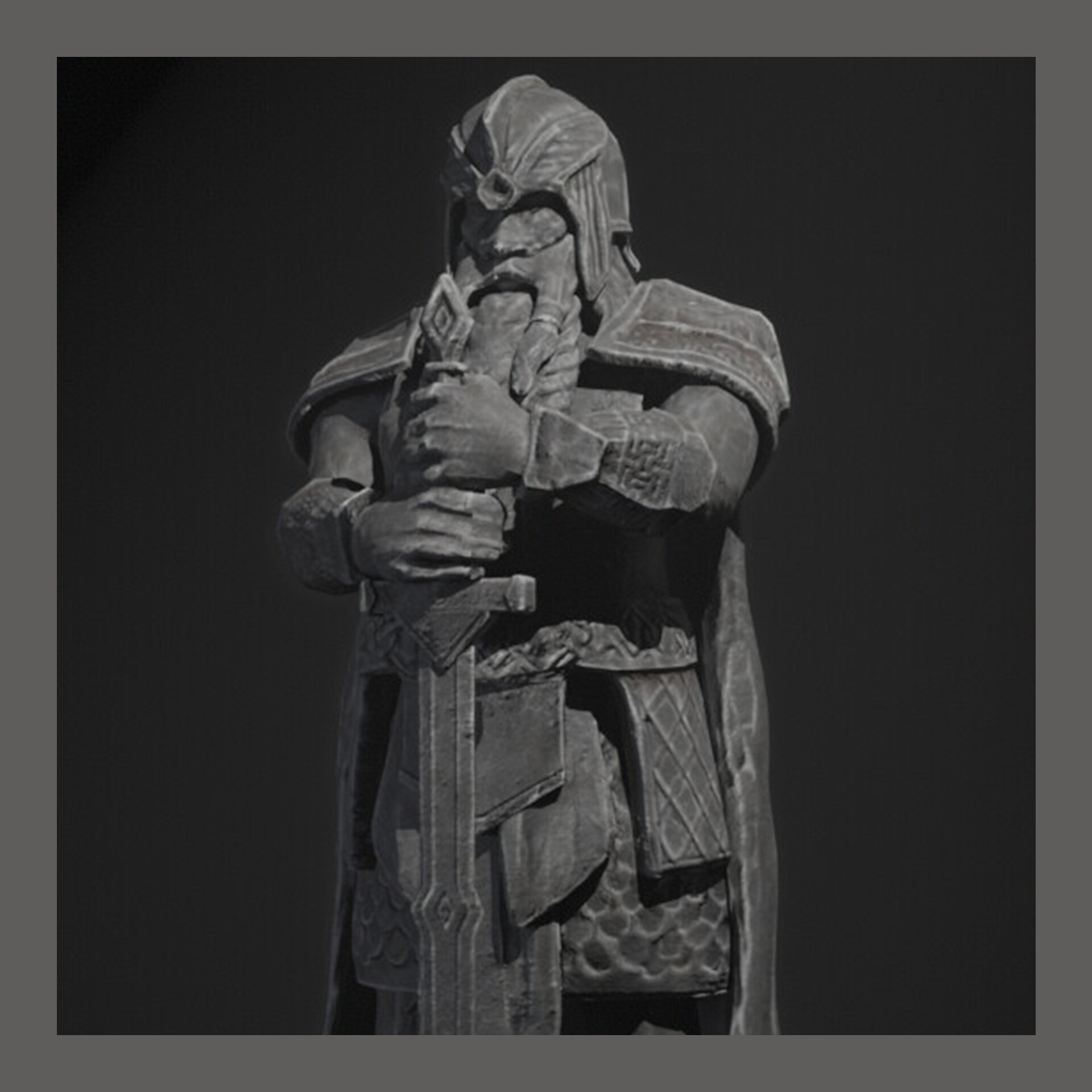 ArtStation - Dwarf Statue