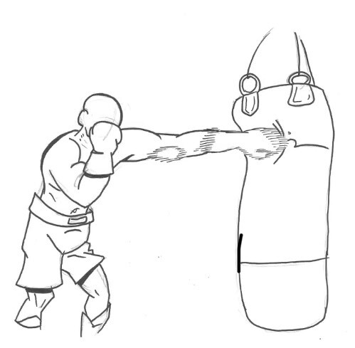 ArtStation - Traditional animation (boxing)