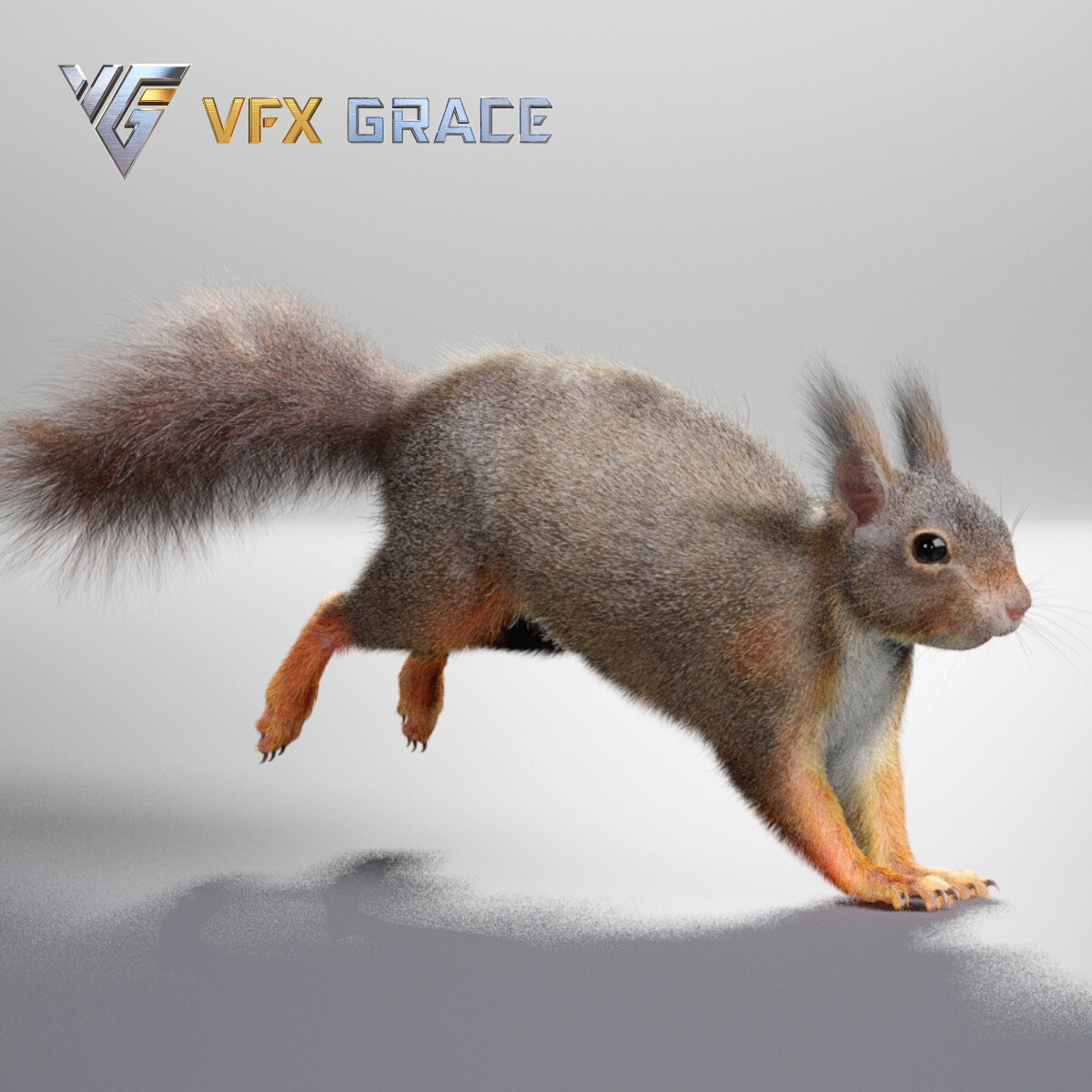 ArtStation - Red Squirrel Winter - UE Character Asset