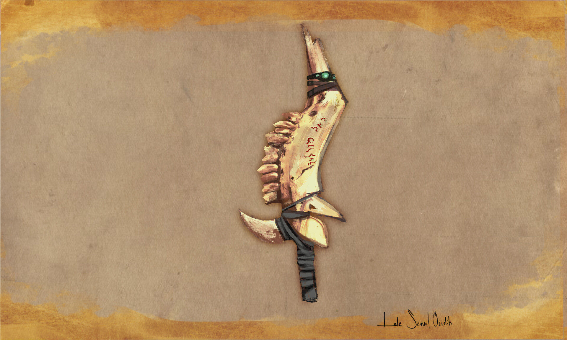 ArtStation - Bone weapon designs