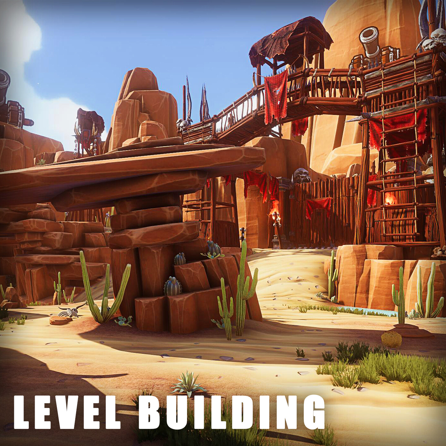 ArtStation - LEVEL BUILDING - Left Over Project