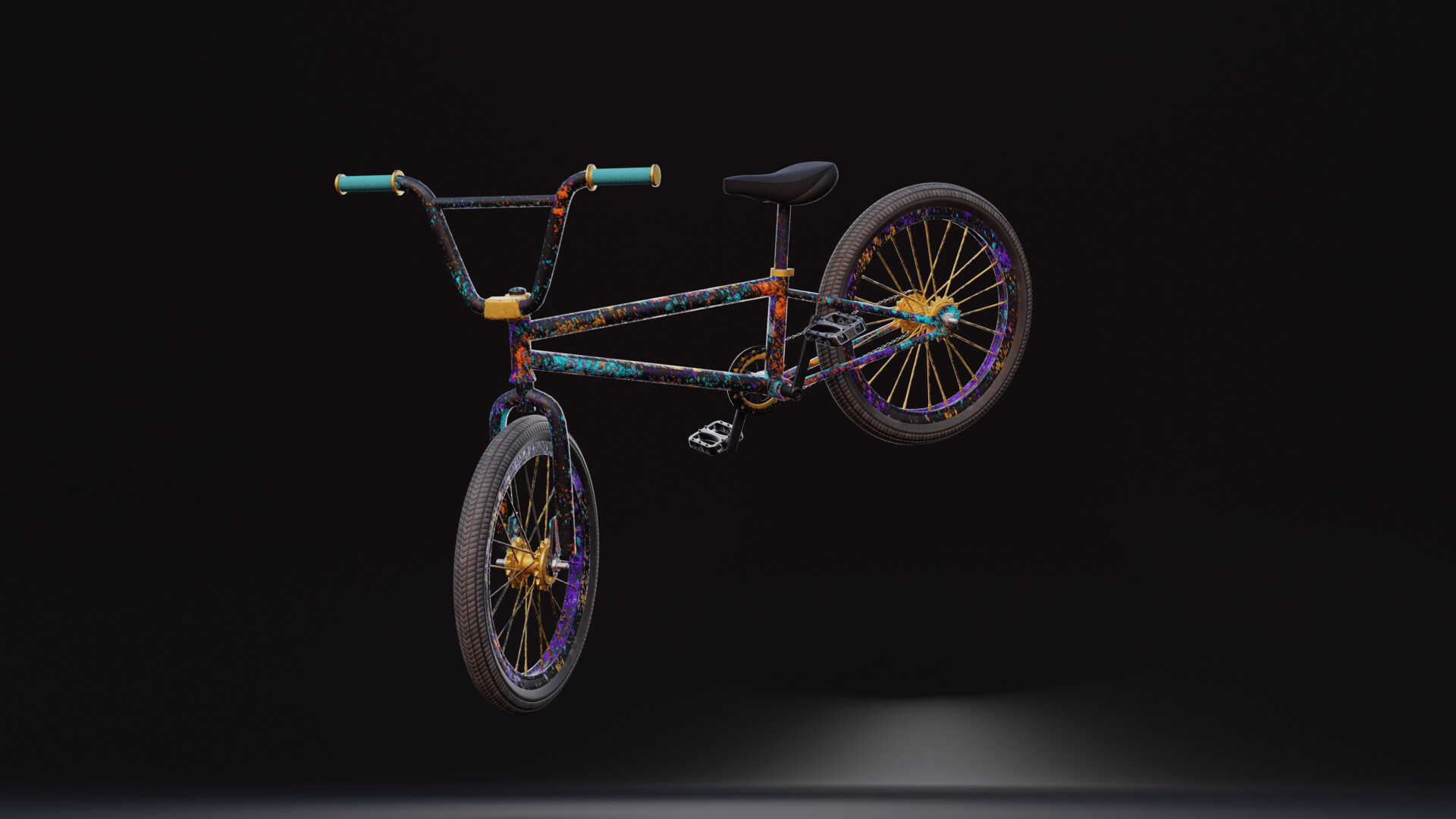 ArtStation - Paint Splattered BMX