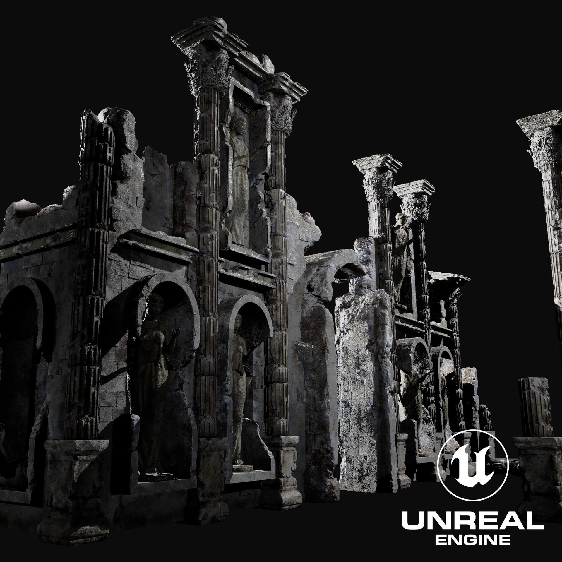 ArtStation - Temple Ruins Modular Kits