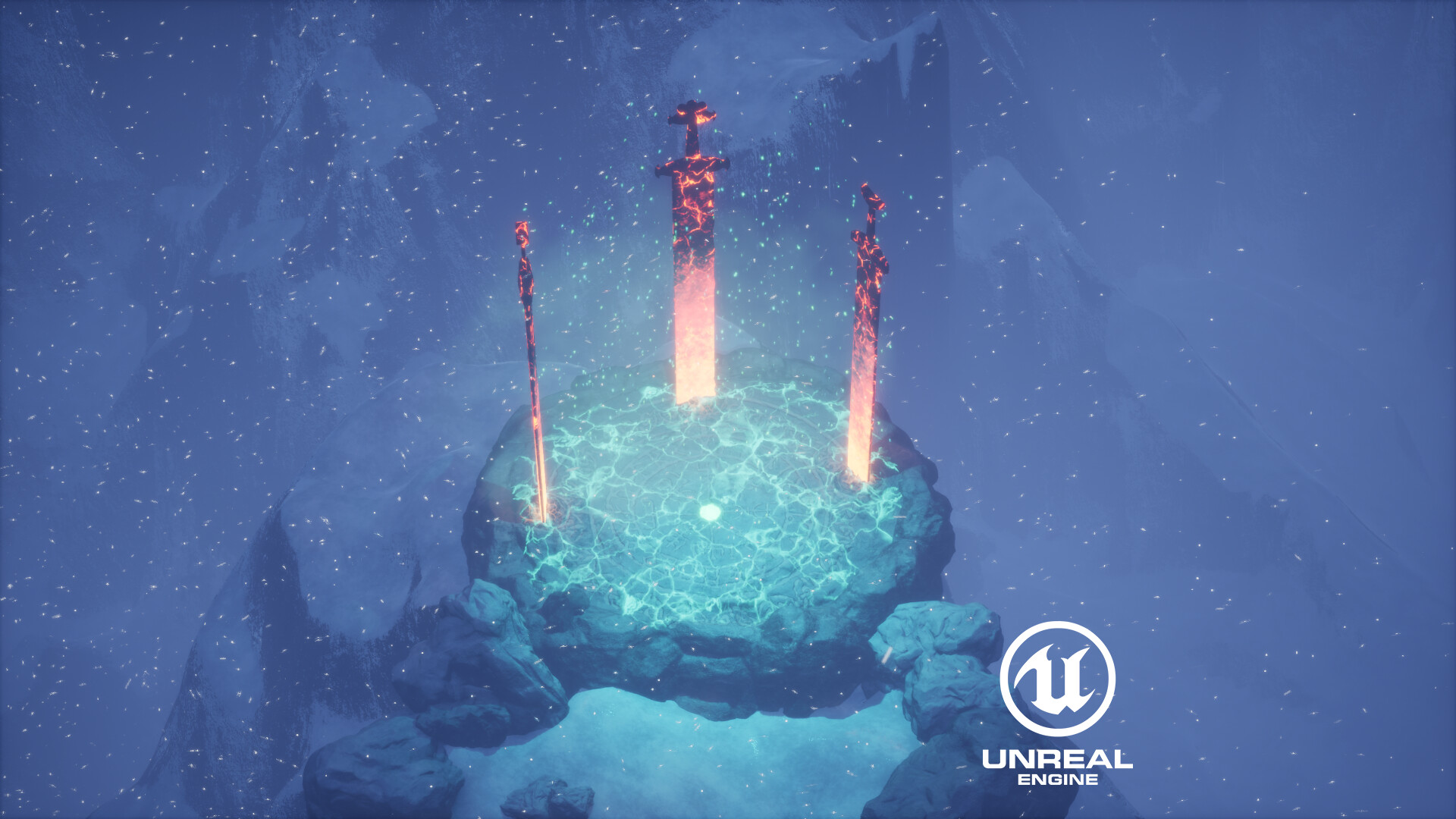 ArtStation - Swords in rocks - Sverd i Fjell