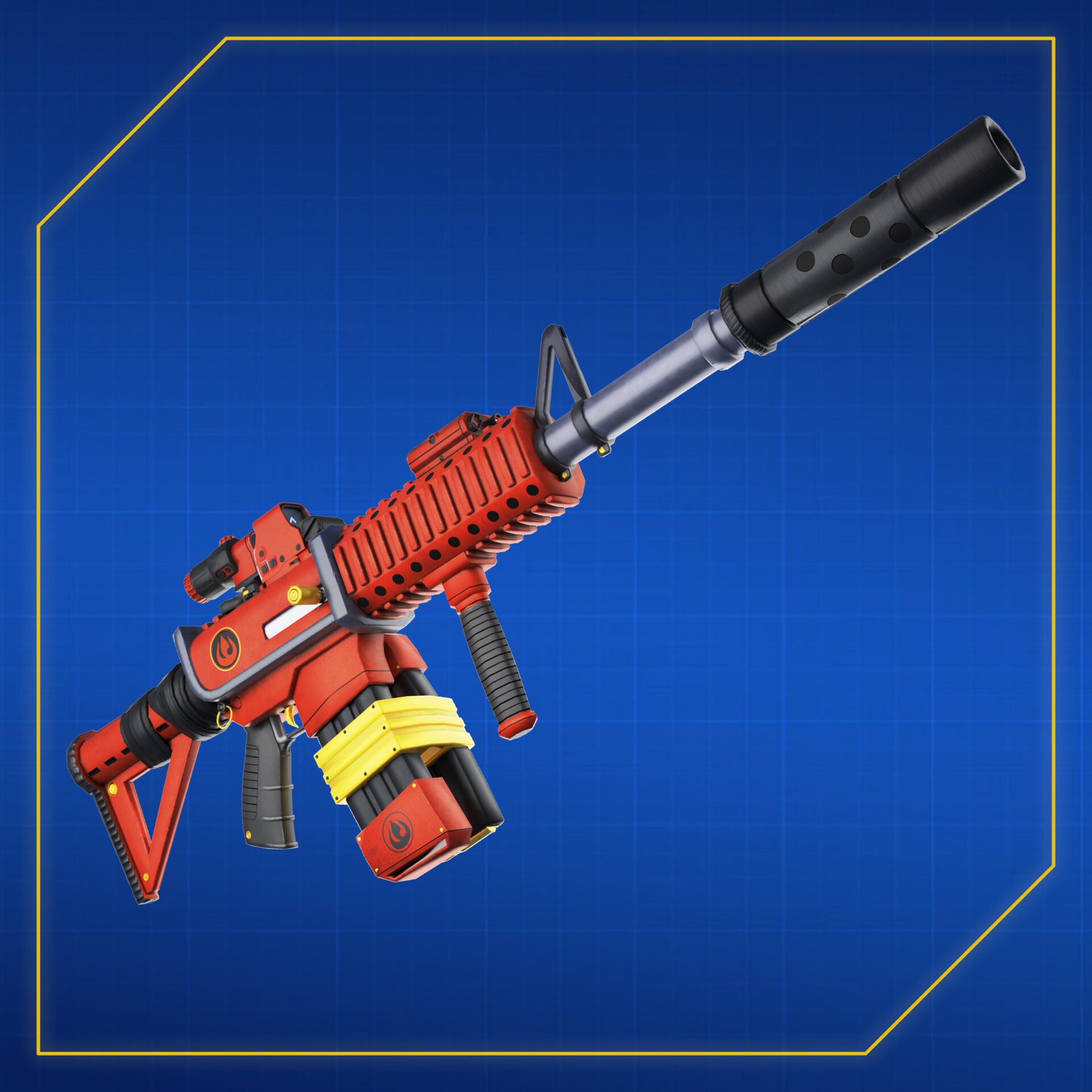 ArtStation - Tactical Assault Rifle Azula - Fortnite Fan Art