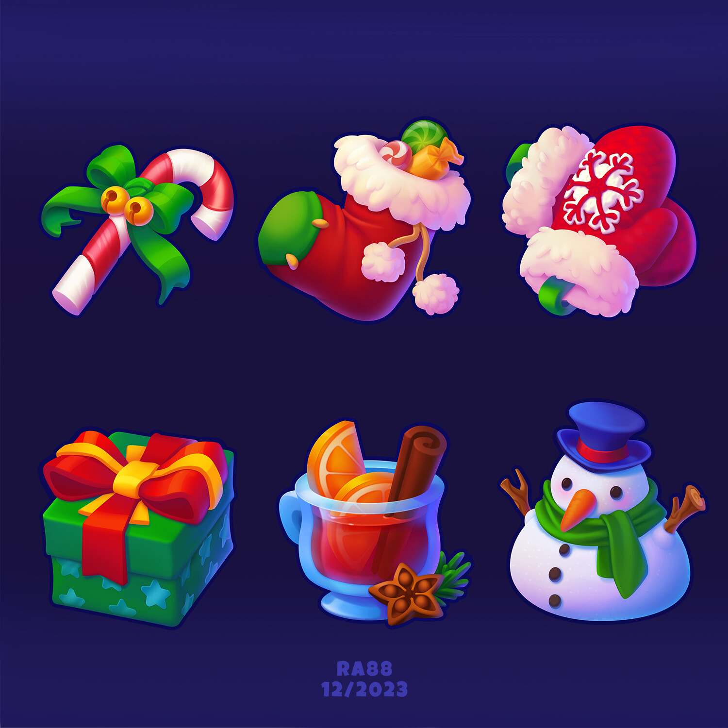 ArtStation - Christmas icons