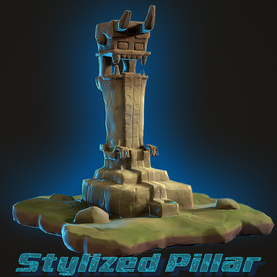 ArtStation - Stylized Pillar | 3D Art
