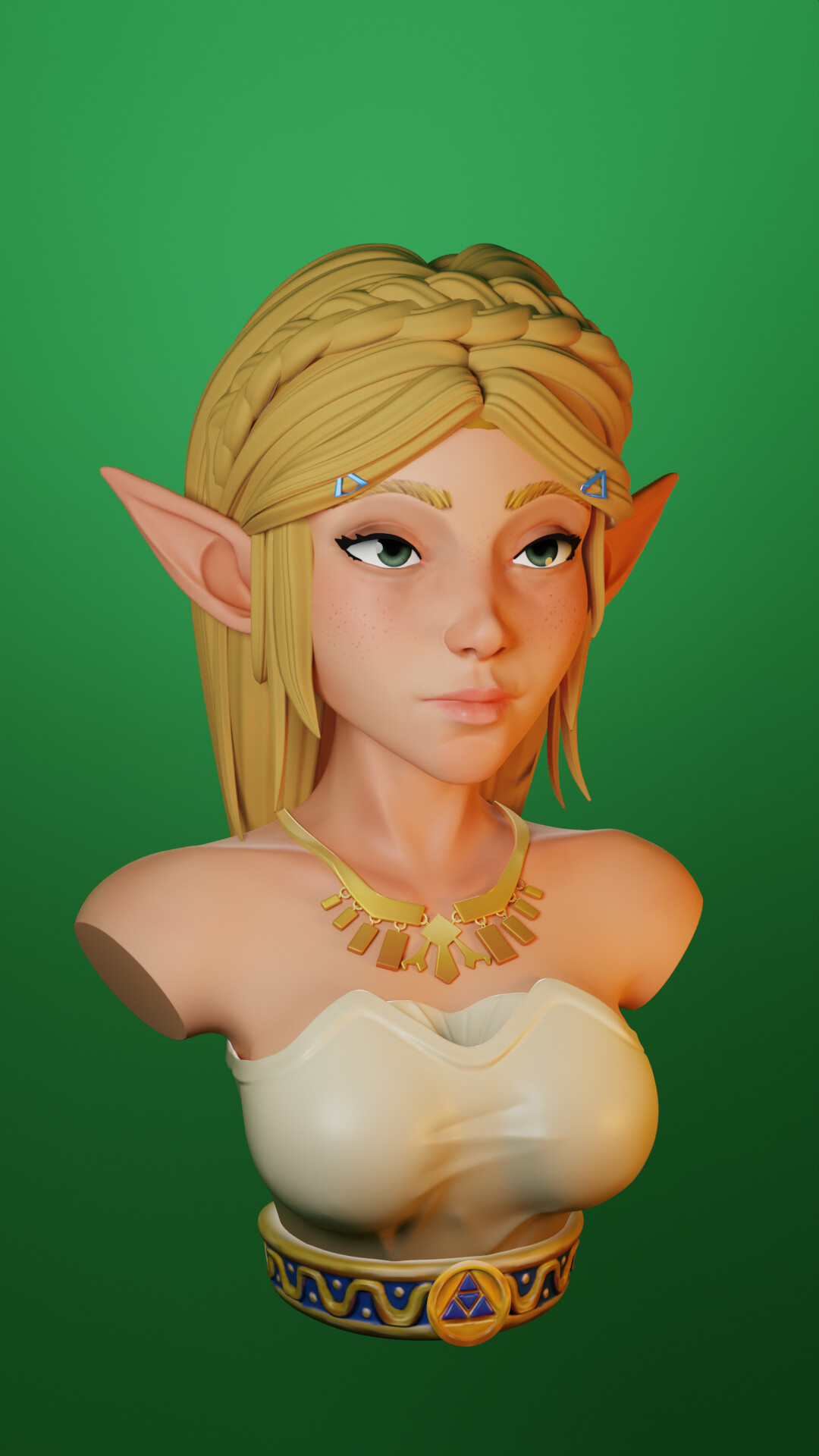 ArtStation - Fan art stylized princess zelda