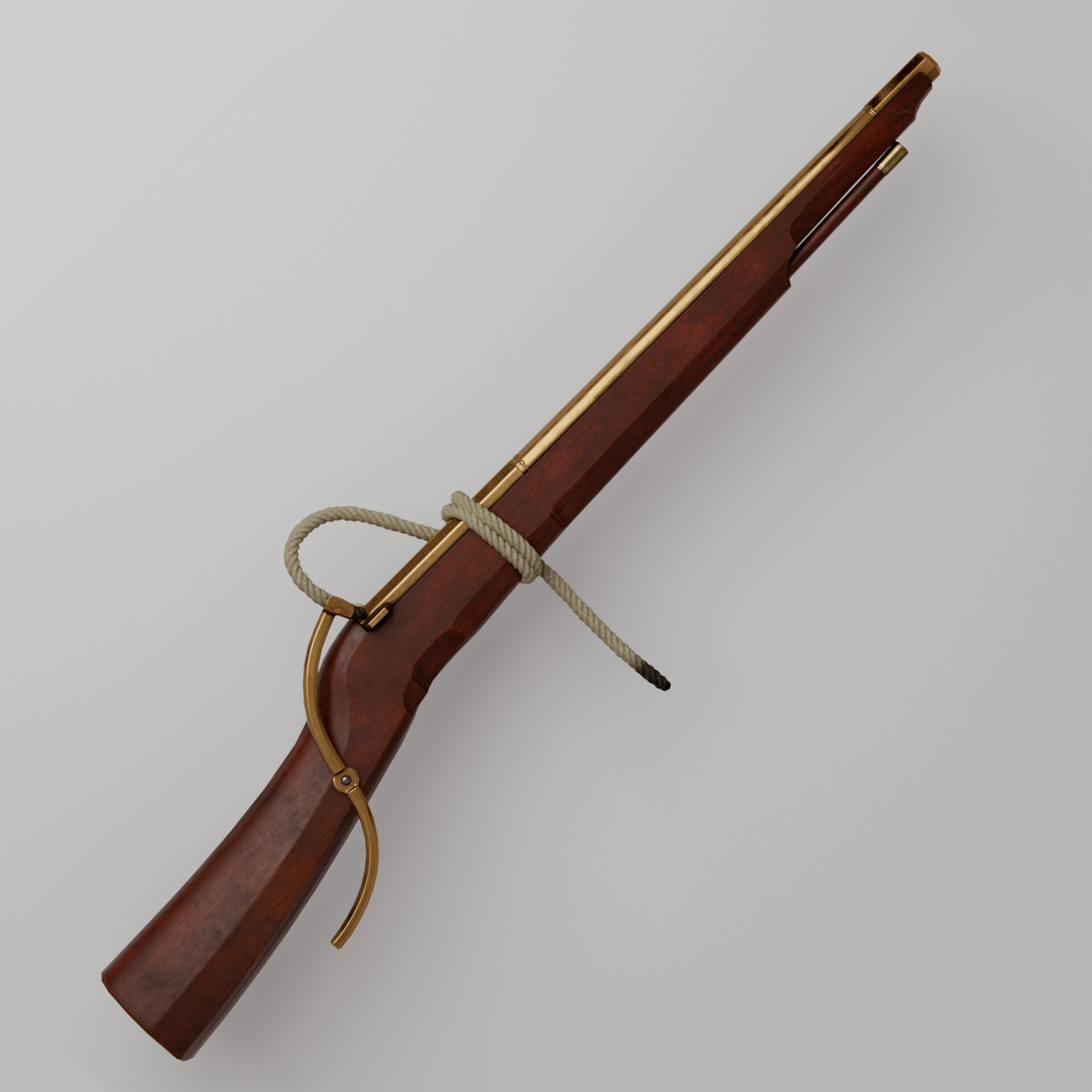 ArtStation - Early Bronze Matchlock Arquebus