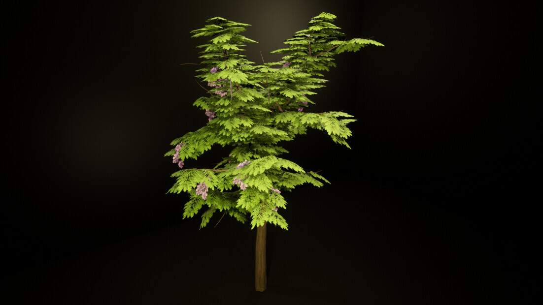 ArtStation - Jacaranda Tree