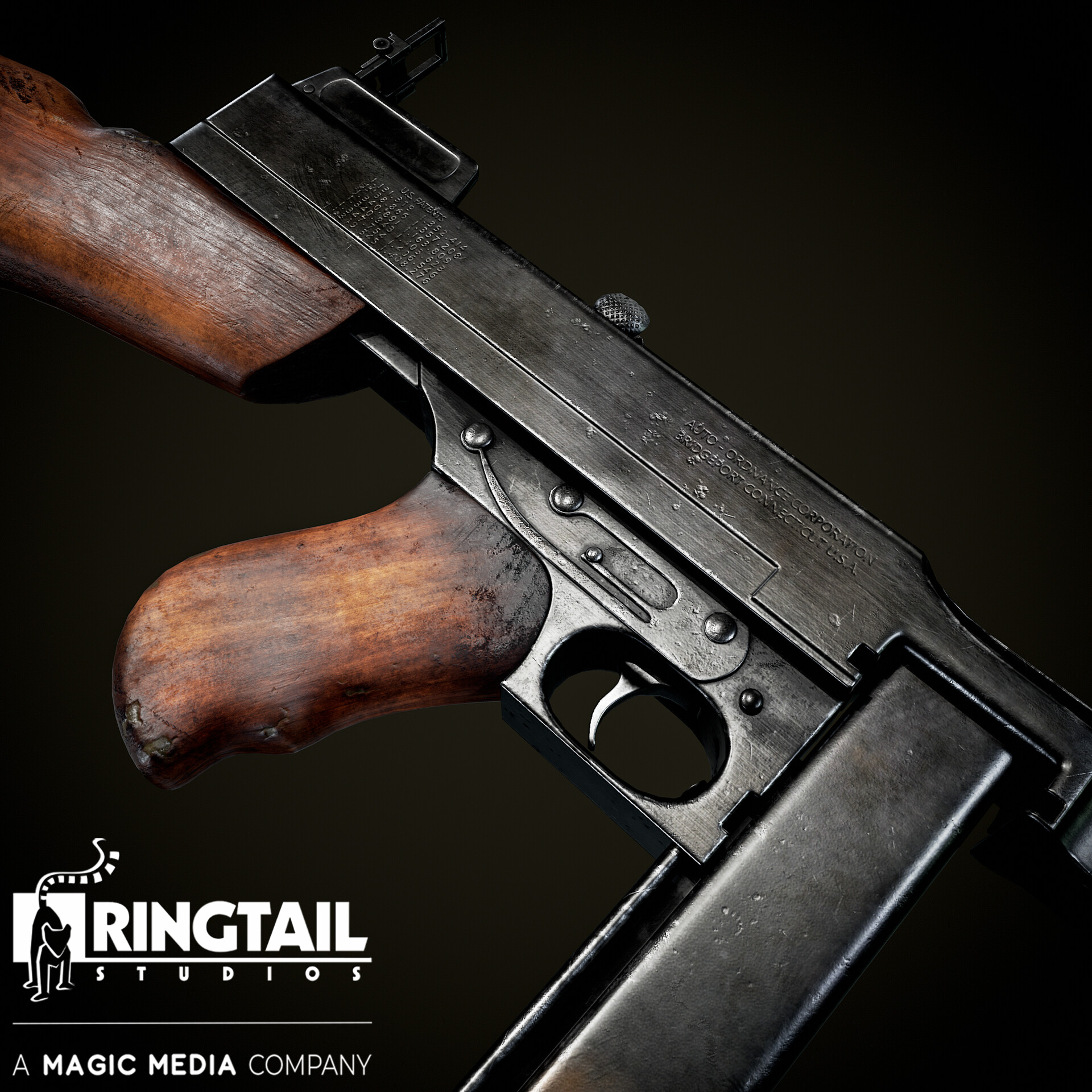ArtStation - Thompson Submachine Gun 1928