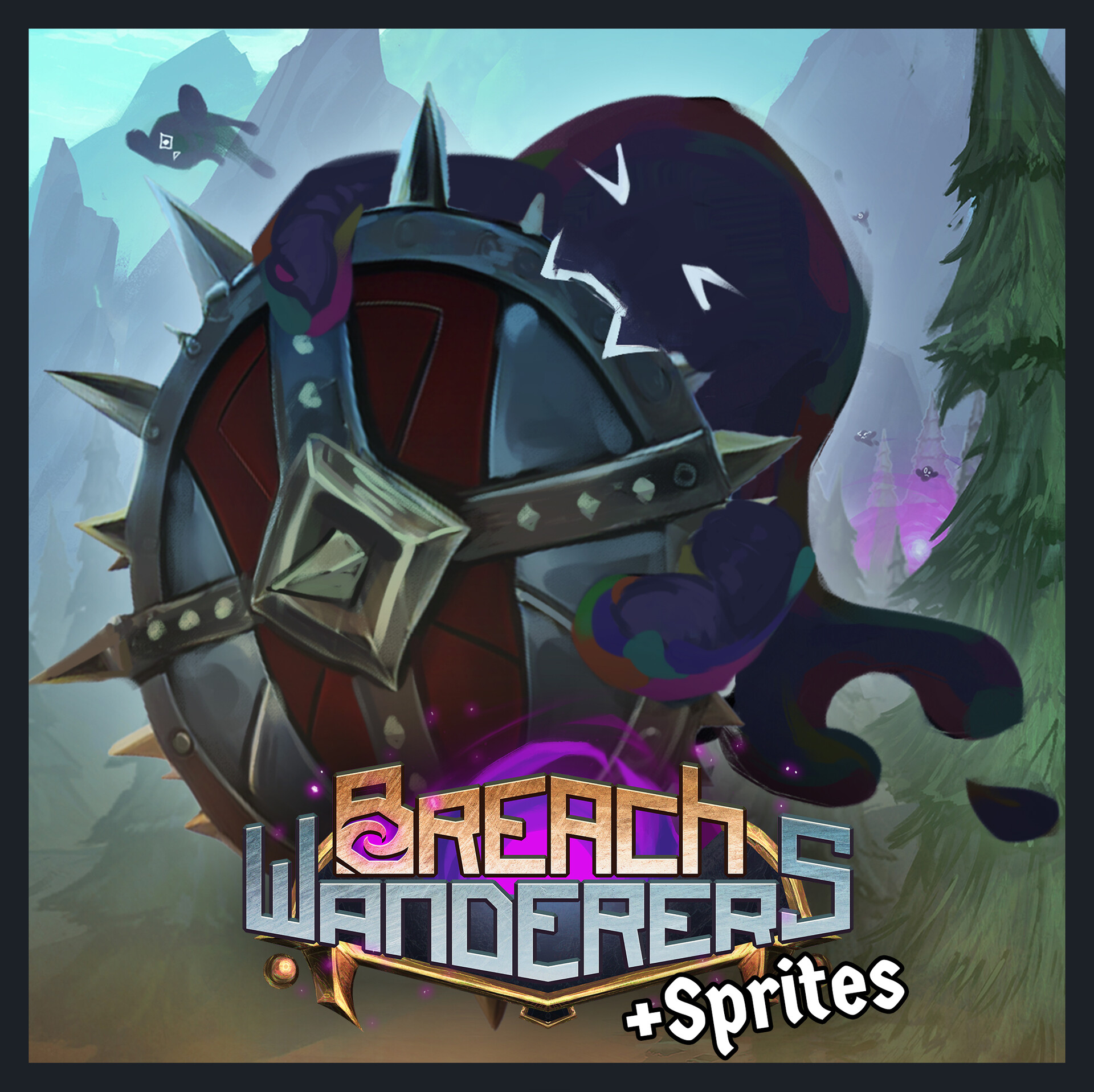 ArtStation - Vengeful Shades (Card art and Sprite) [Breach Wanderers]