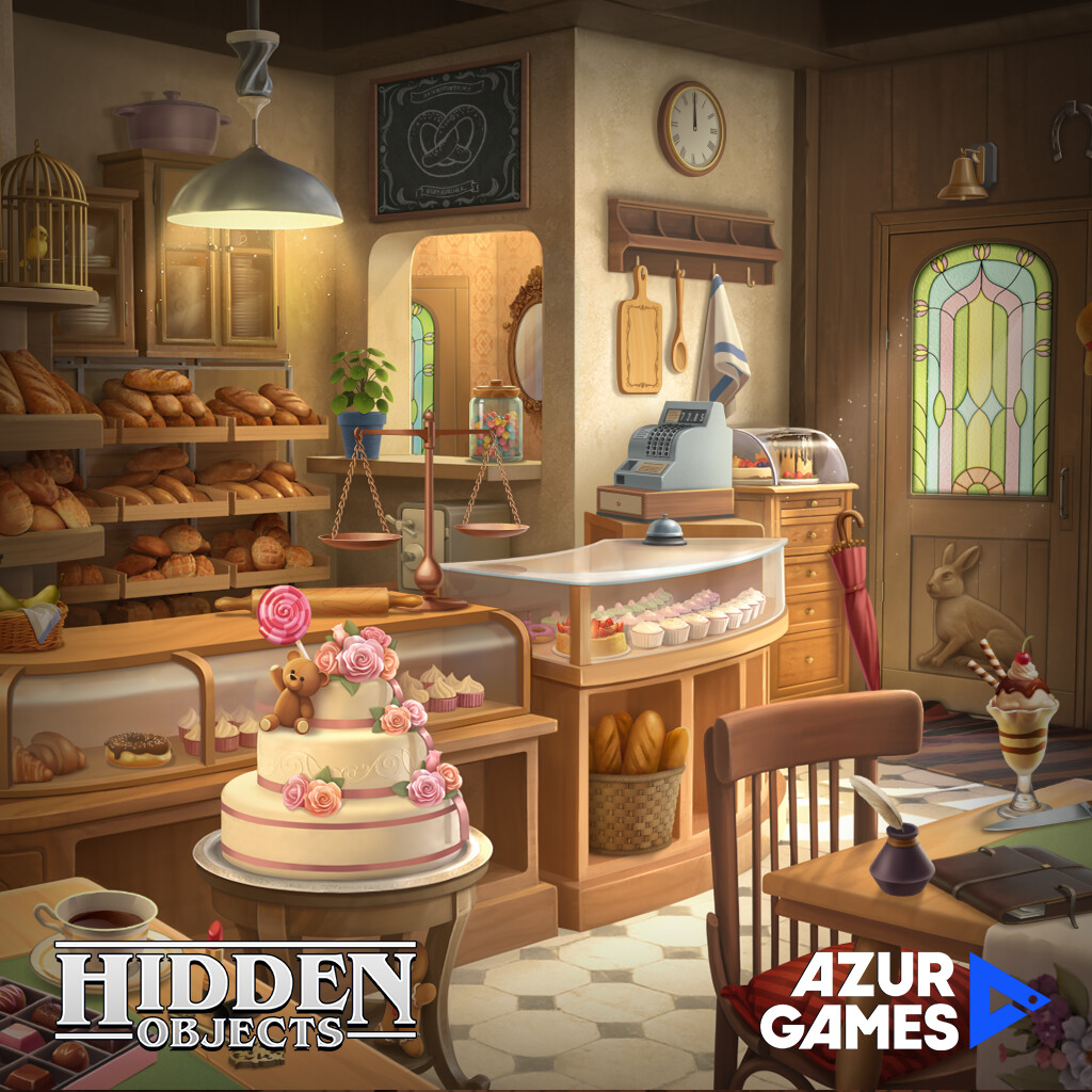 ArtStation - Bakery level for Hidden Objects game